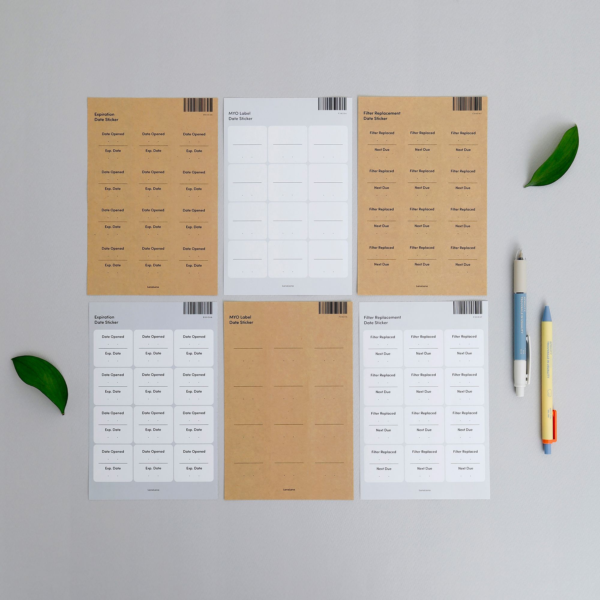 MochiThings: Date Label Sticker Set