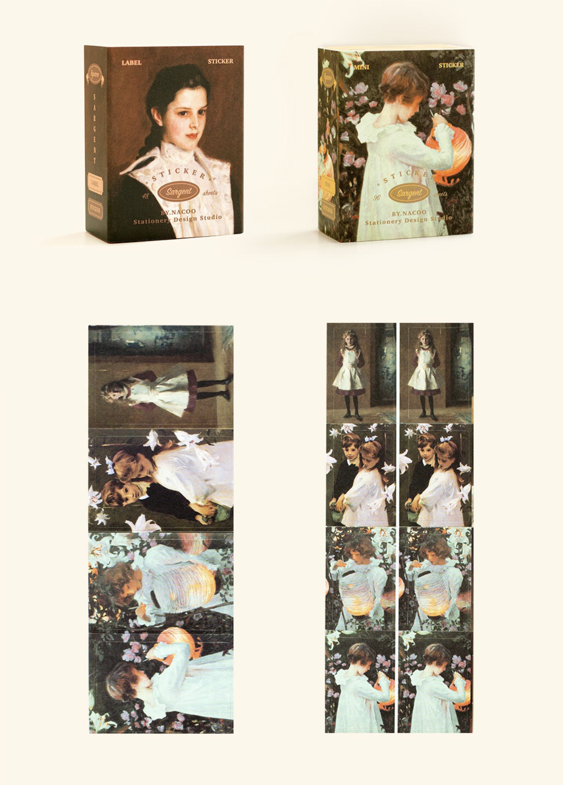 MochiThings: 48pcs Sargent Label Sticker Set