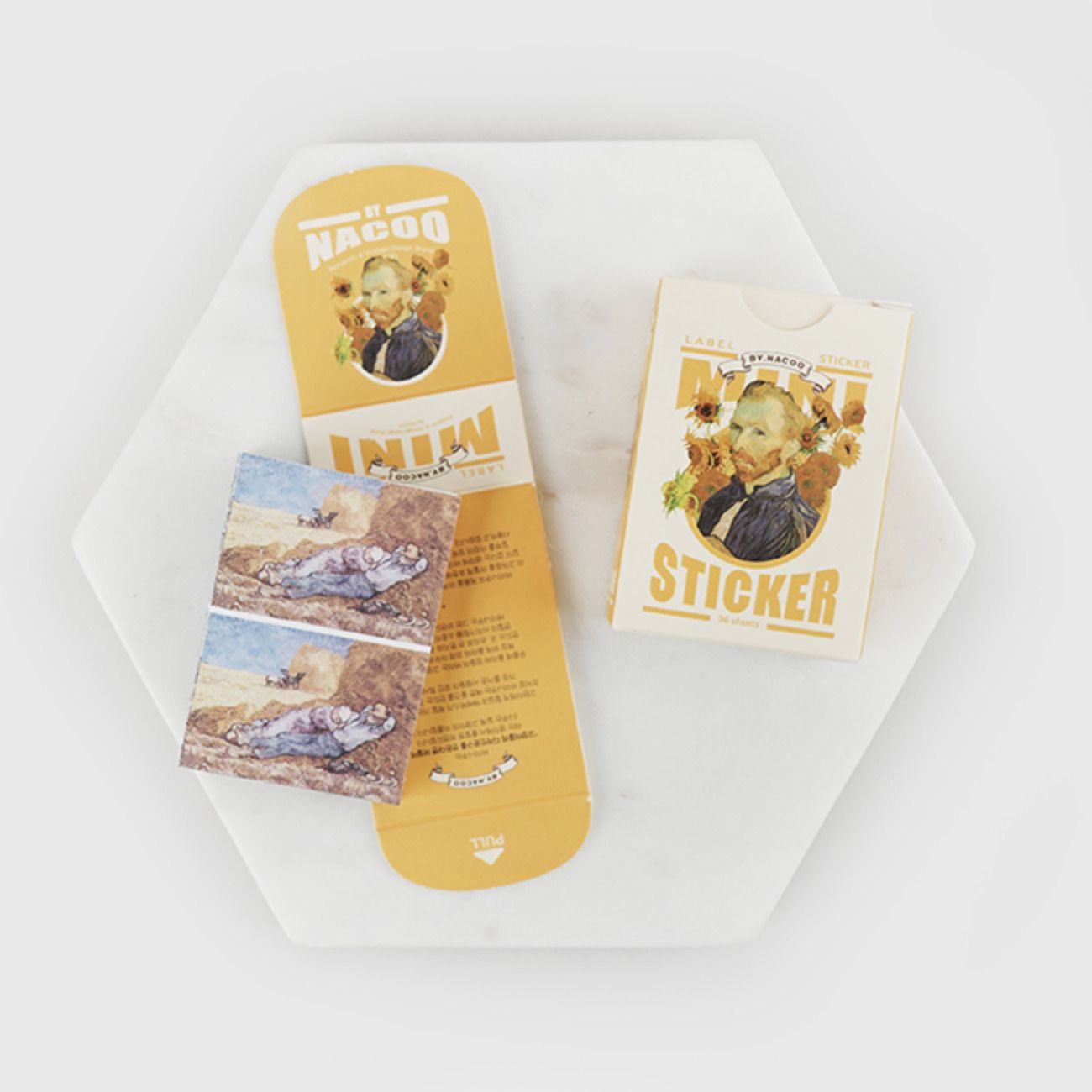 MochiThings: 48pcs Van Gogh Label Sticker Set