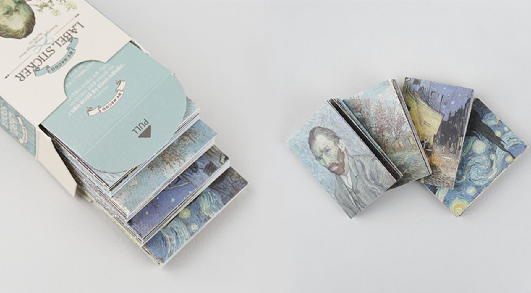 MochiThings: 48pcs Van Gogh Label Sticker Set