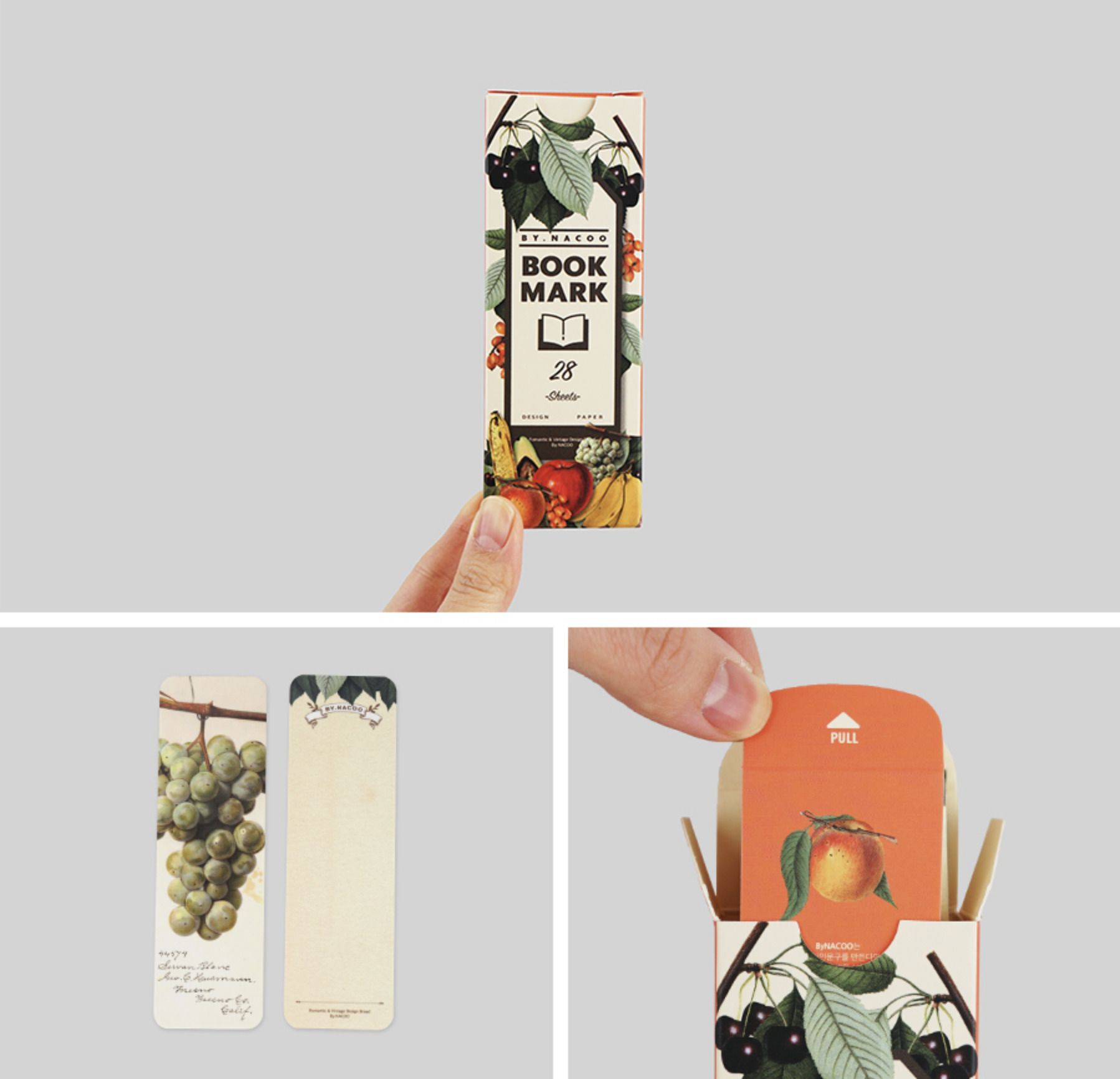 MochiThings: 28pcs Fruit Bookmark Set