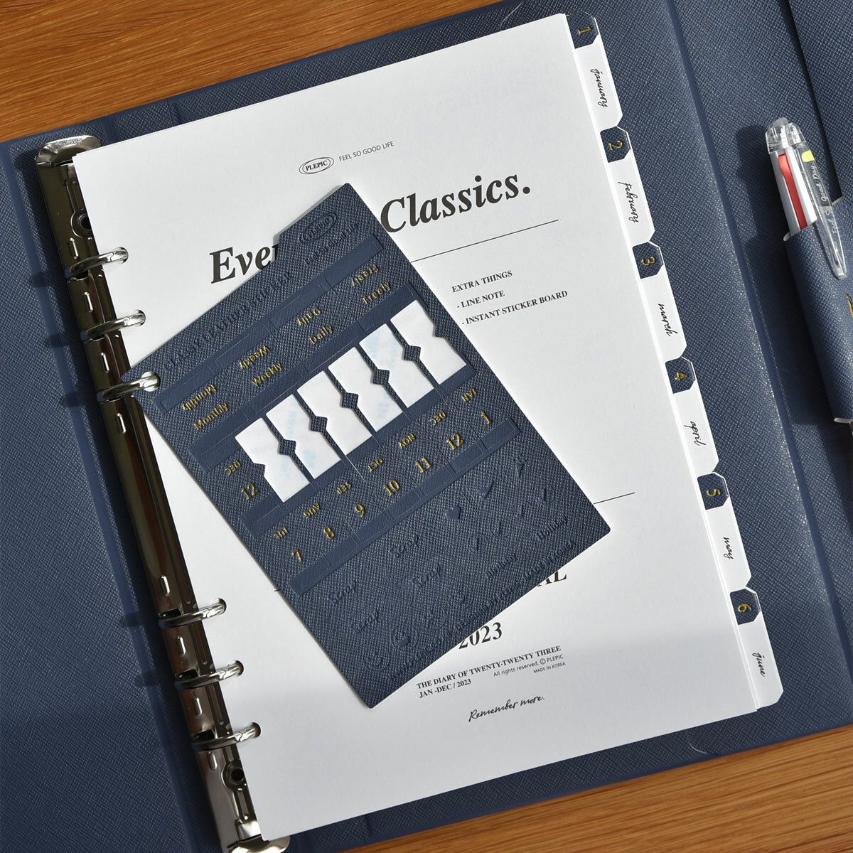 MochiThings: Classy Leather Index Sticker v2