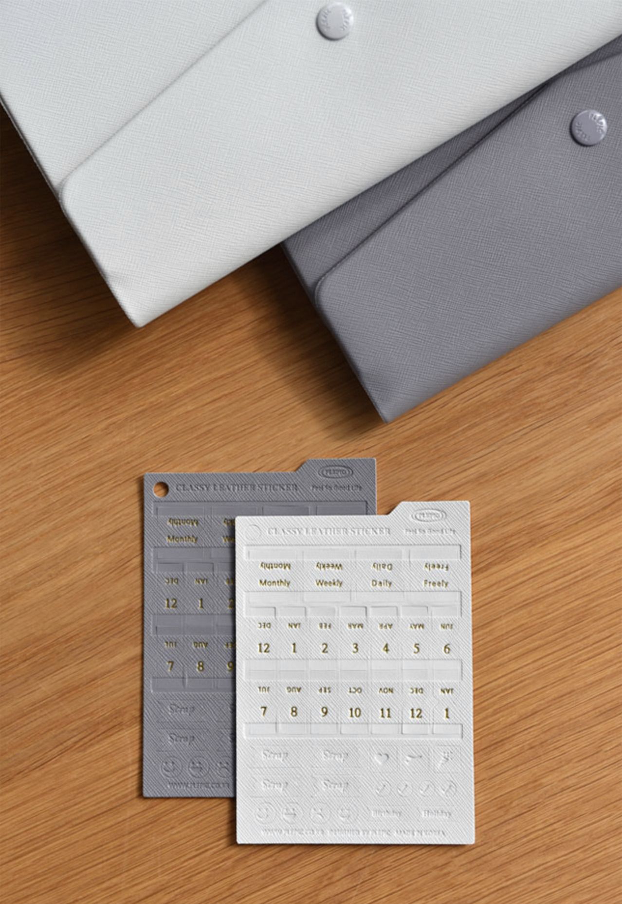 MochiThings: Classy Leather Index Sticker v2