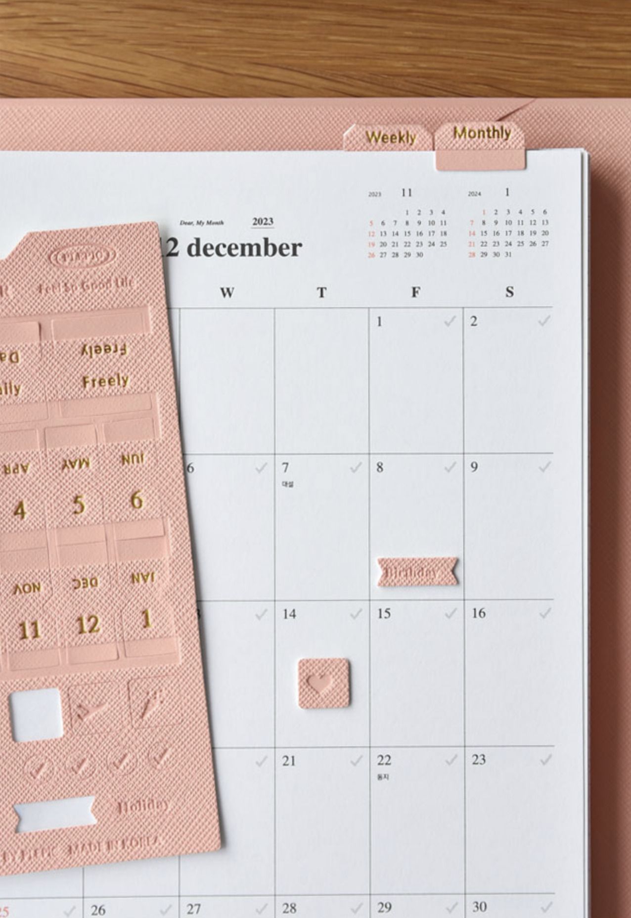 MochiThings: Classy Leather Index Sticker v2