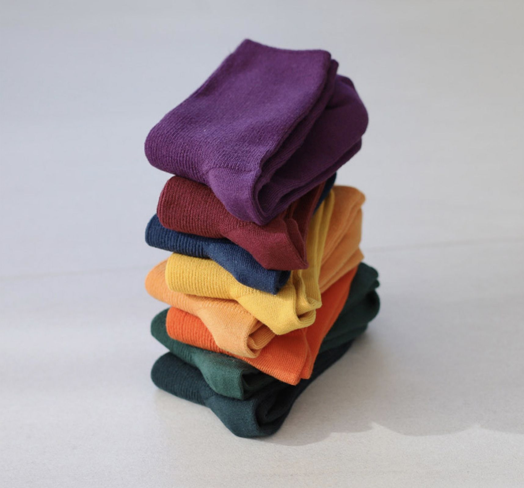 MochiThings: Colorful Ribbed Crew Women Socks