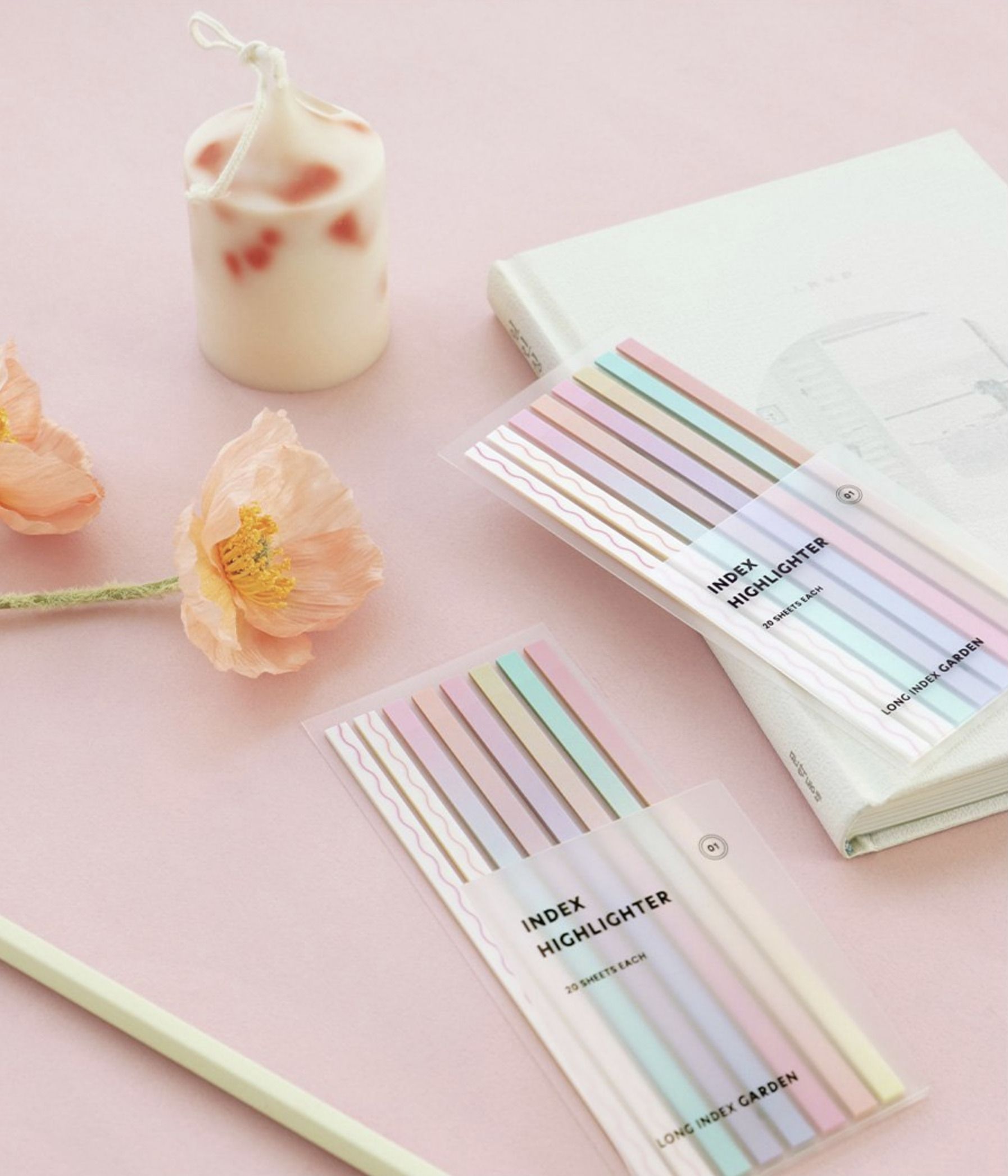 MochiThings: Long Index Highlighter Sticky Note
