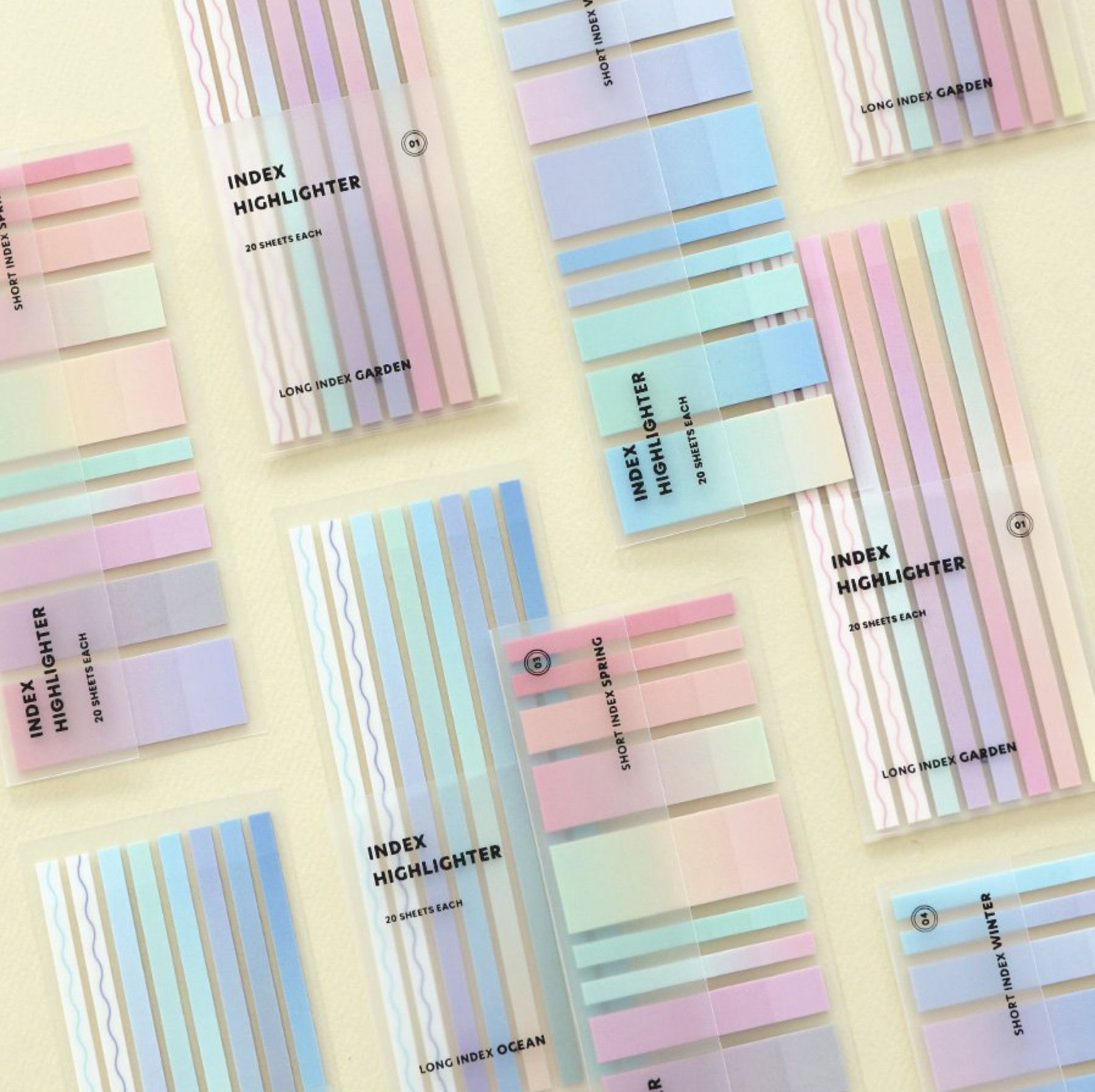 MochiThings: Short Index Highlighter Sticky Note