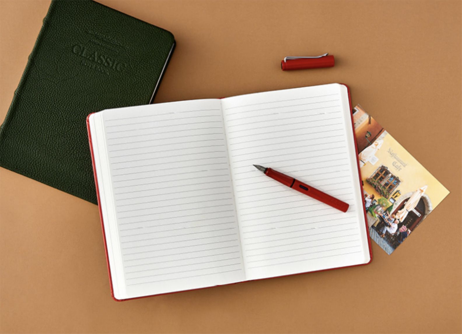 MochiThings: Classic Genuine Leather Lined Notebook
