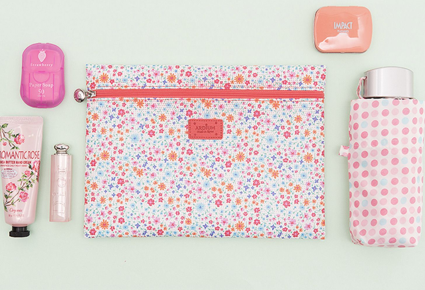 MochiThings: Medium Summer Mesh Flat Pouch