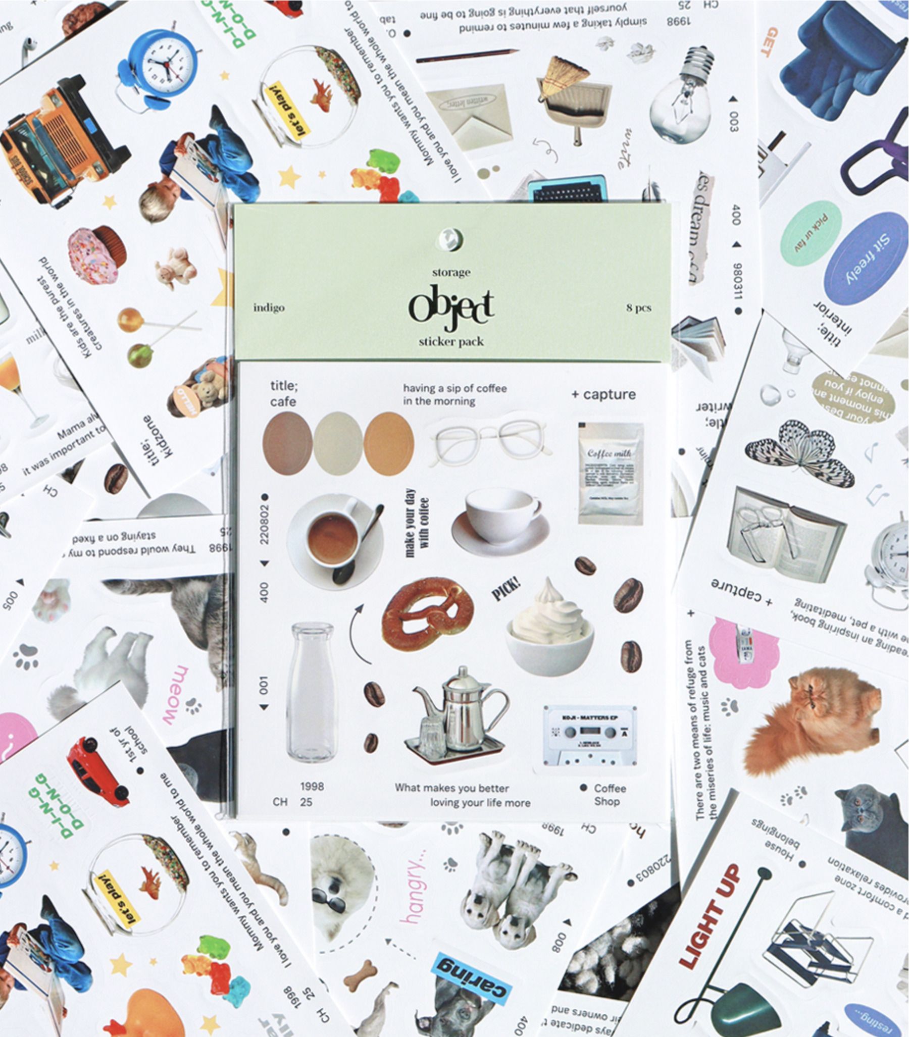 MochiThings: 8pcs Object Sticker Set