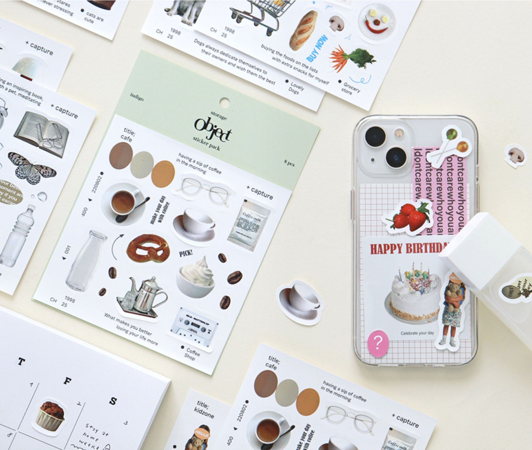 MochiThings: 8pcs Object Sticker Set