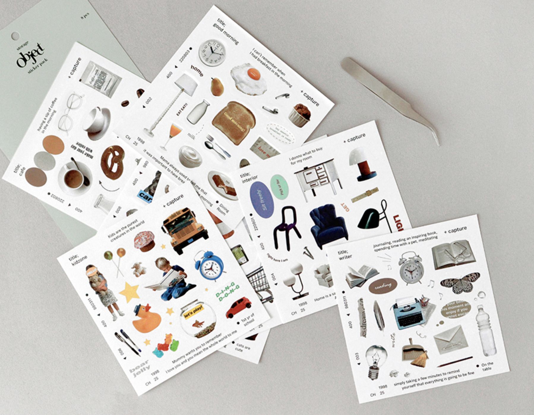 MochiThings: 8pcs Object Sticker Set