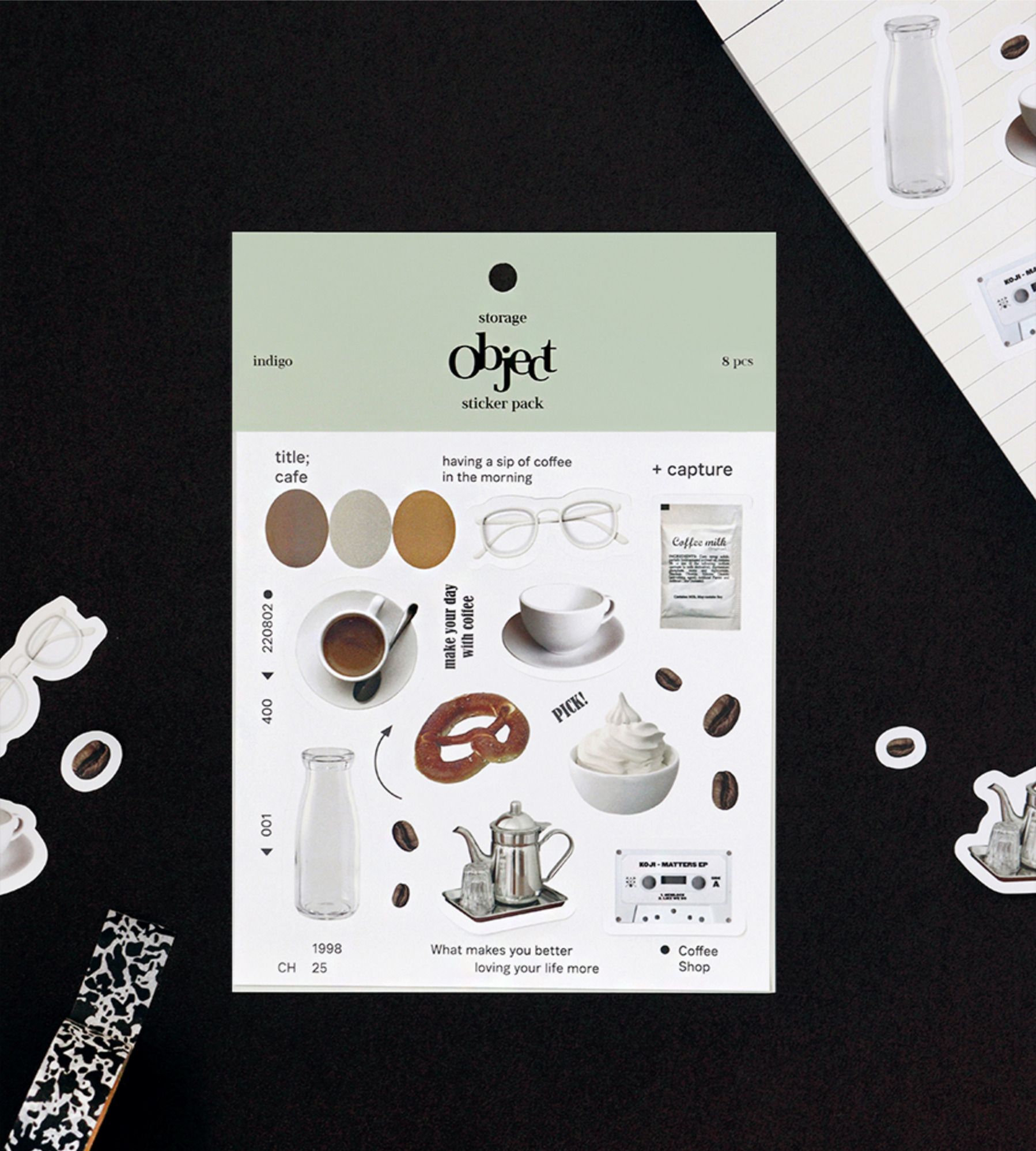 MochiThings: 8pcs Object Sticker Set