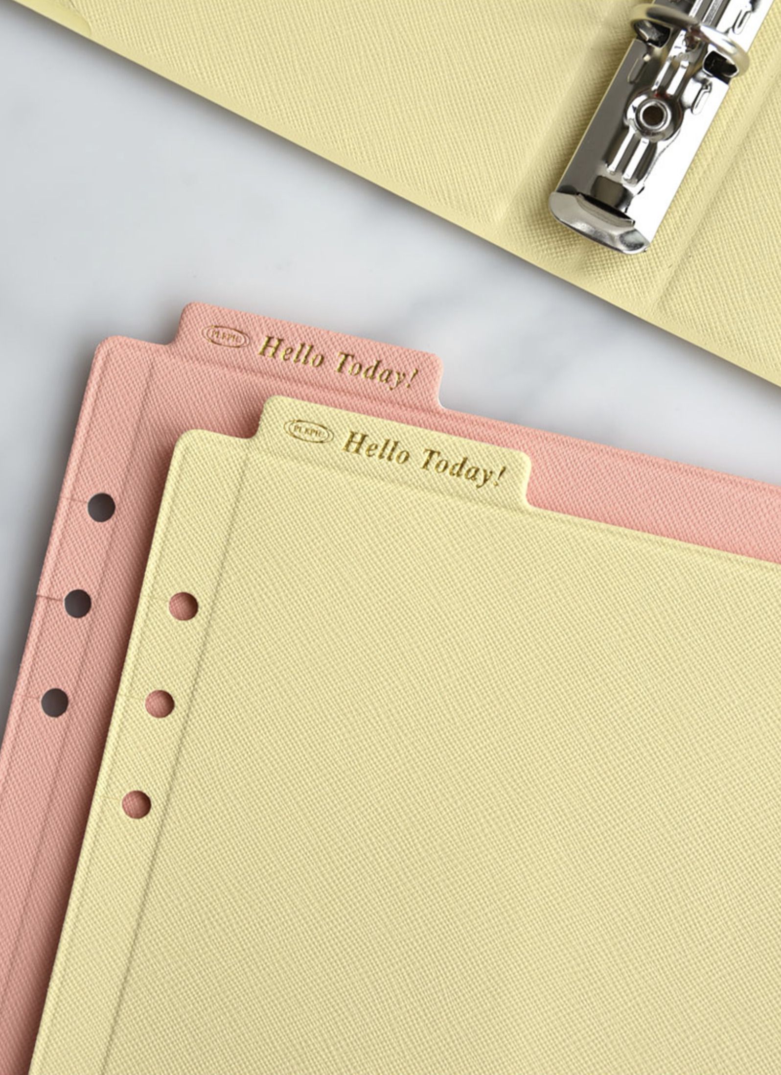 MochiThings: Classy Leather 6 Ring A5 Zipper Pocket