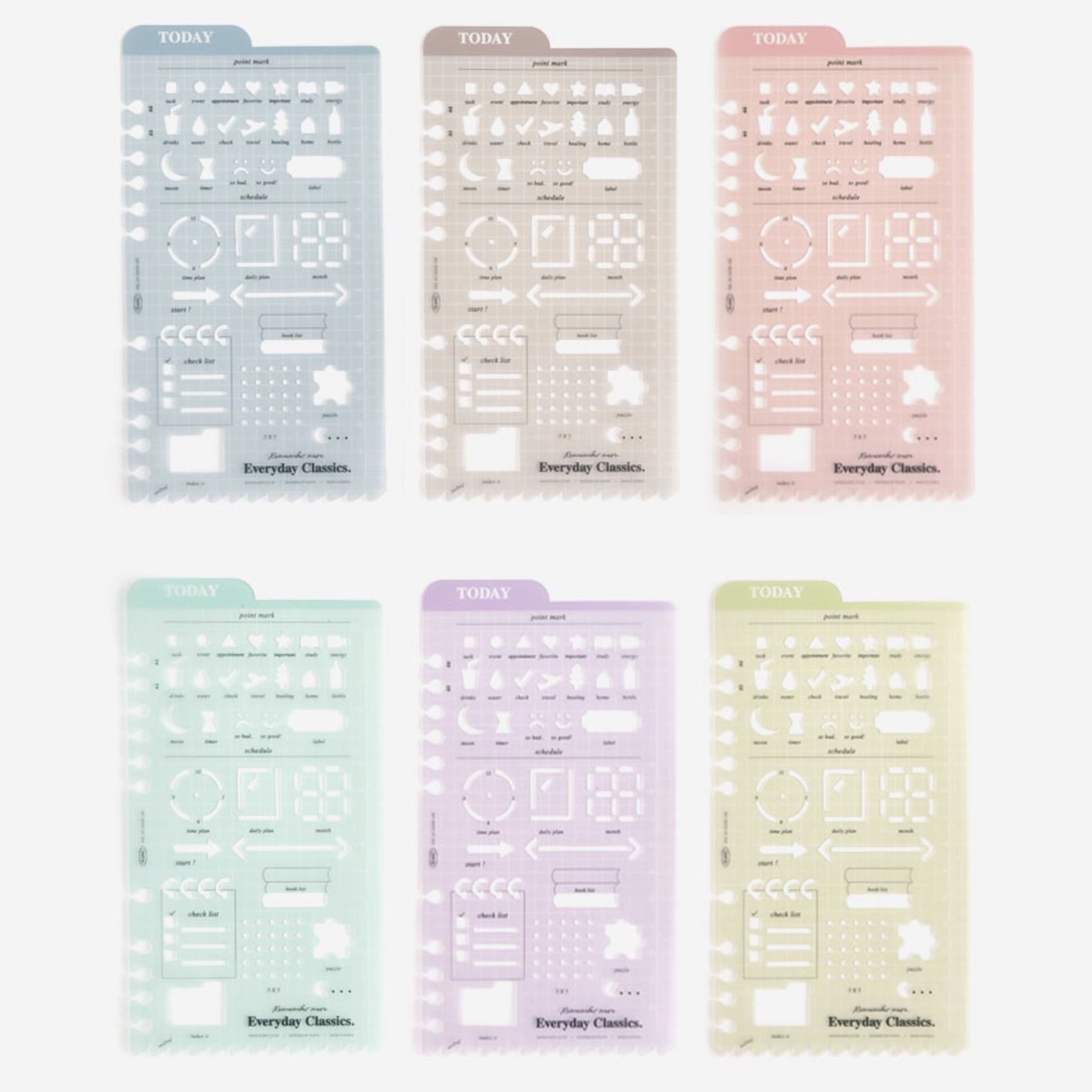 MochiThings: Cutout 6 Ring A5 & A6 Bookmark Ruler