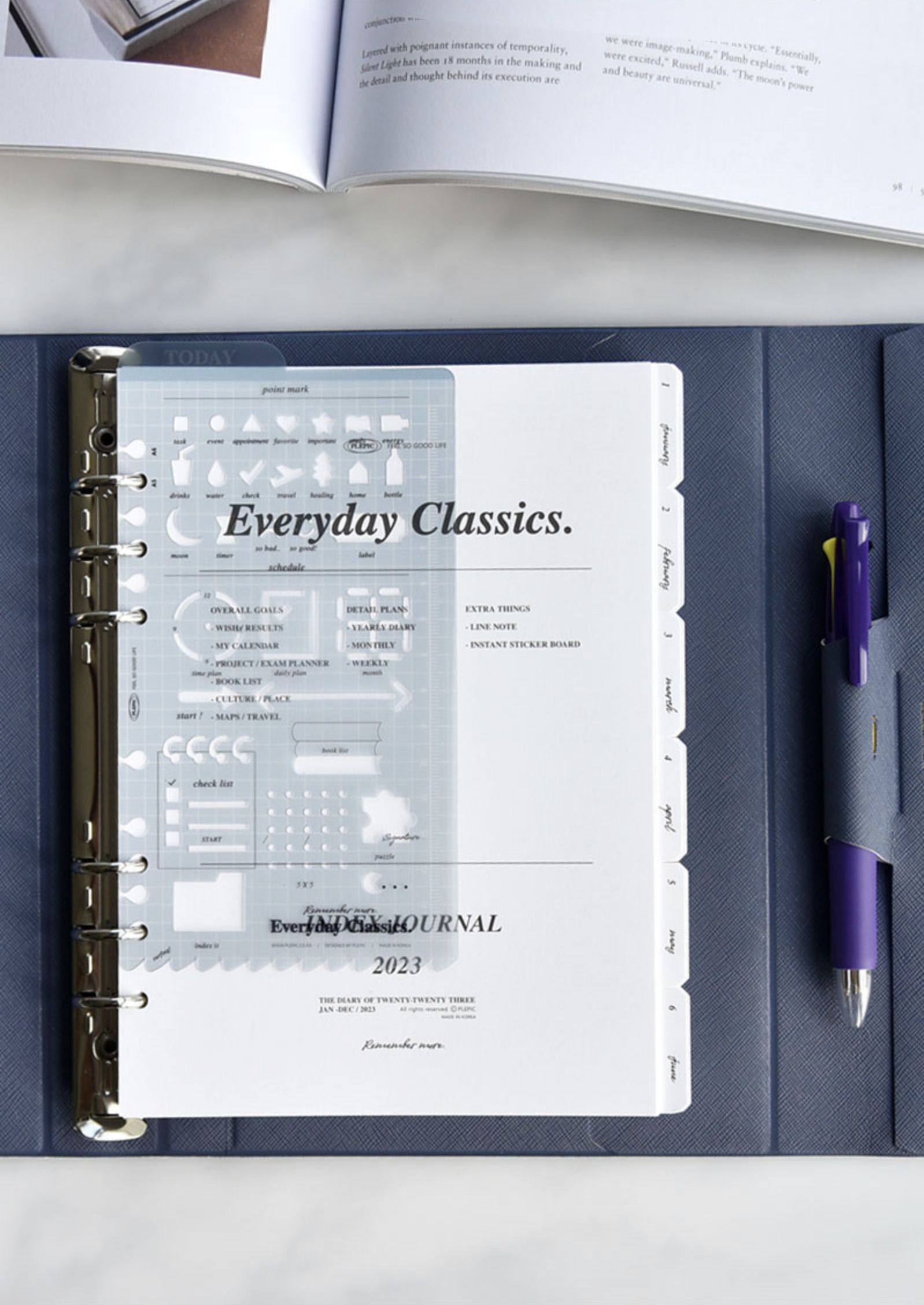 MochiThings: Cutout 6 Ring A5 & A6 Bookmark Ruler