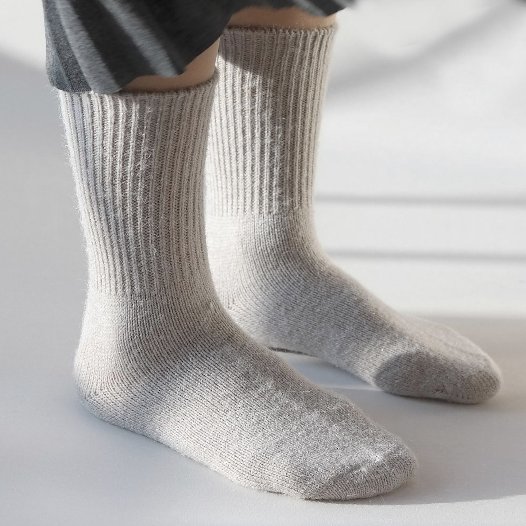 MochiThings: Angora Wool Crew Socks