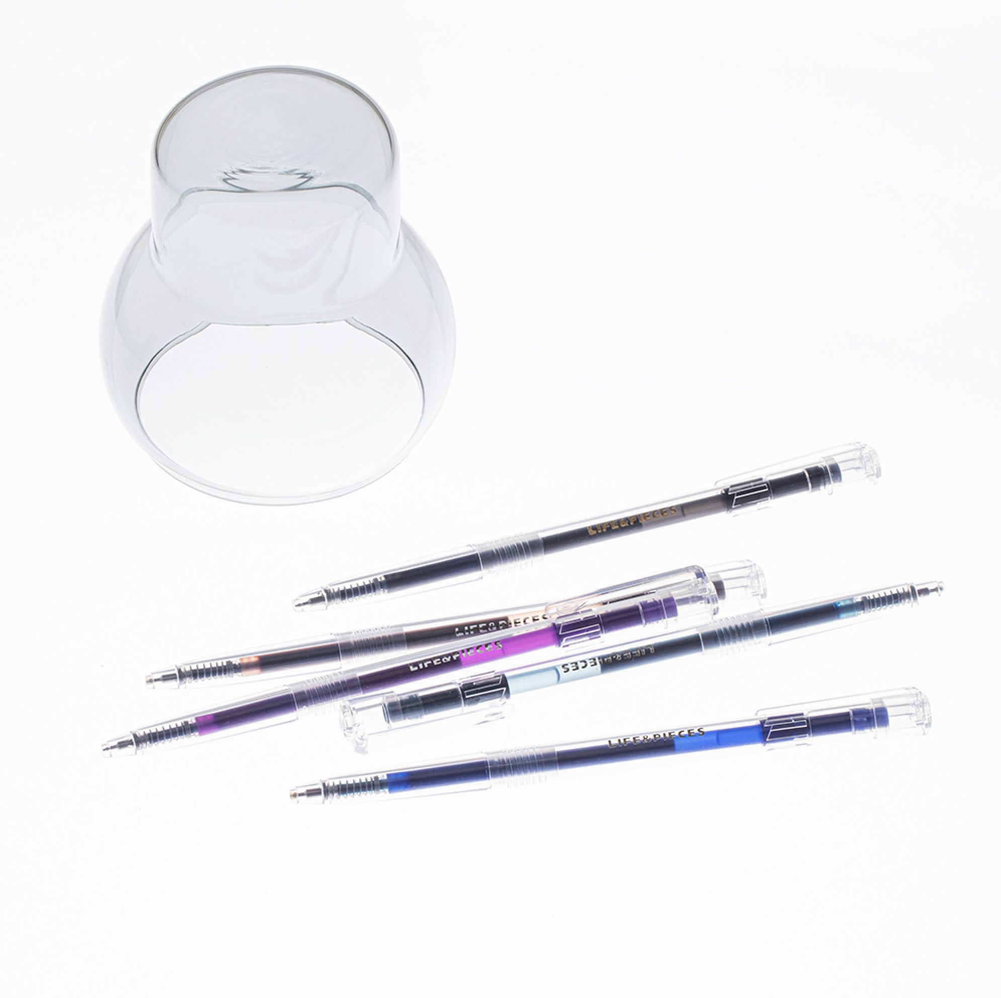 MochiThings: 14pcs Clear Life & Pieces 0.38mm Gel Pen Set