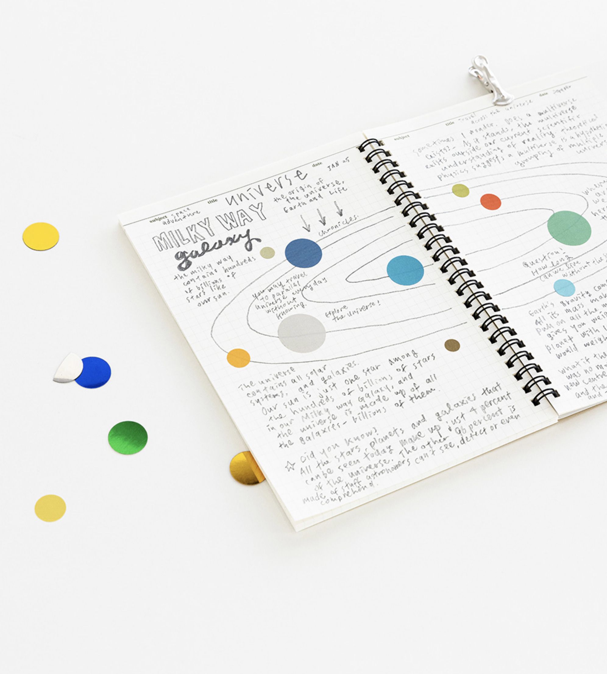 MochiThings 8pcs Life Pieces Circle Matte Sticker Set mochithings-8pcs-life-pieces-circle-matte-sticker-set