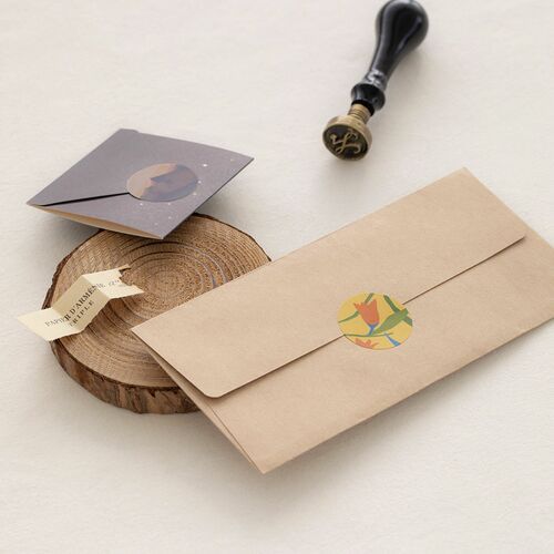 MochiThings: 8pcs Afterglow Round Removable Sticker Set