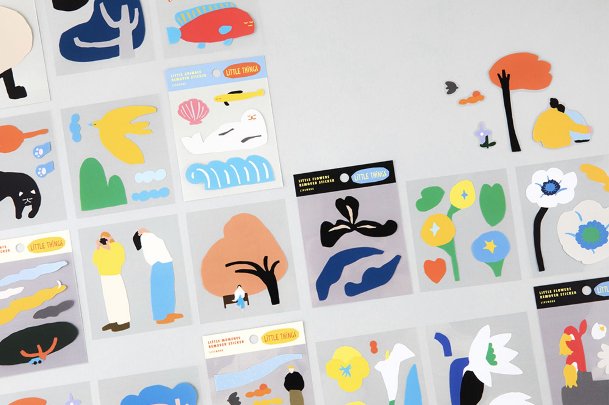 MochiThings: 3pcs Little Things Big Removable Sticker Set