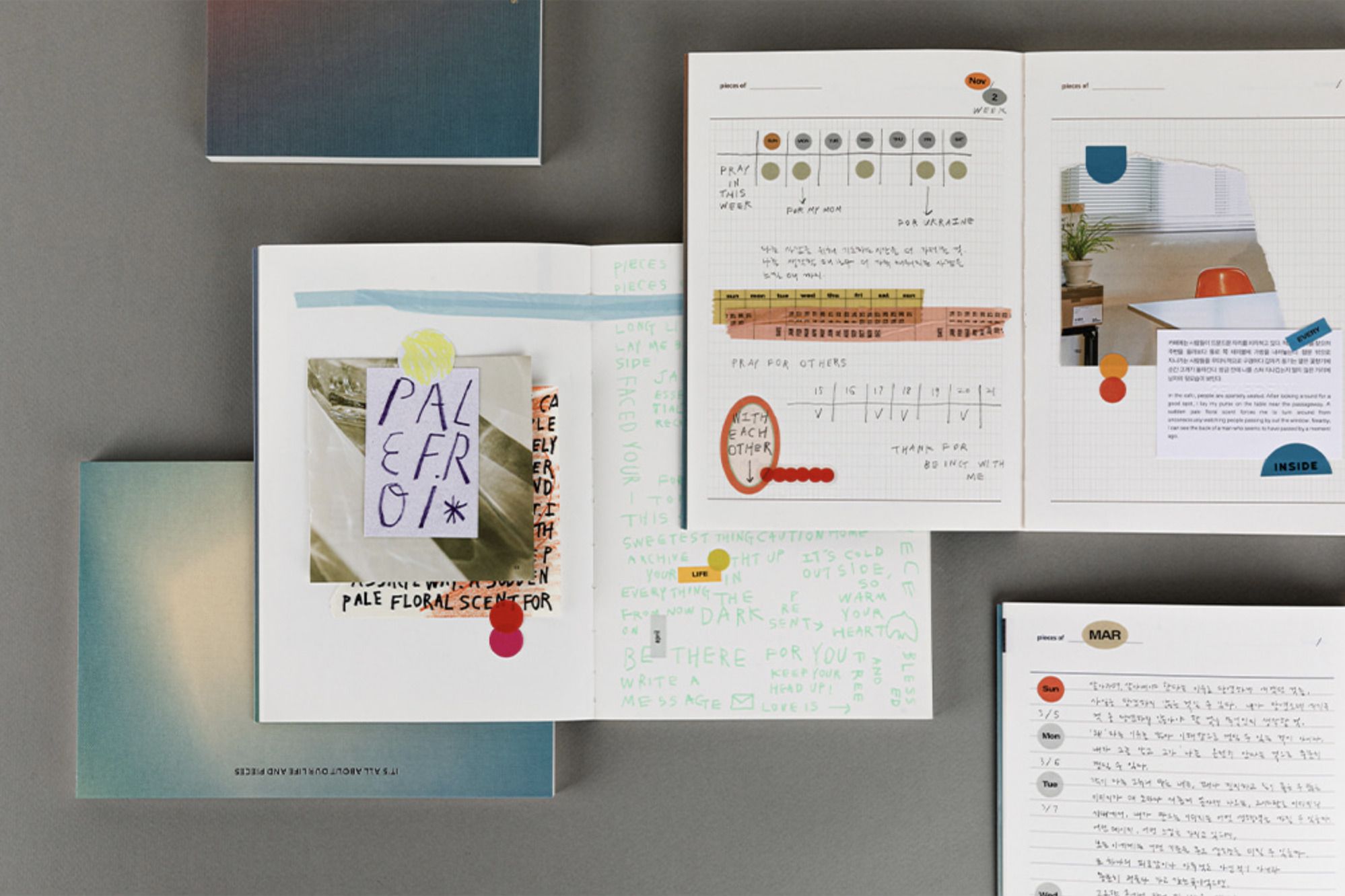 MochiThings: Large Aurora Life & Pieces Notebook