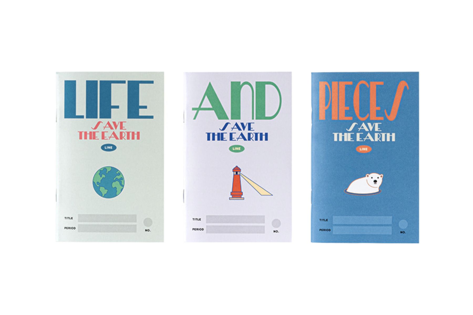 MochiThings: 3pcs Mini Life & Pieces Notebook Set