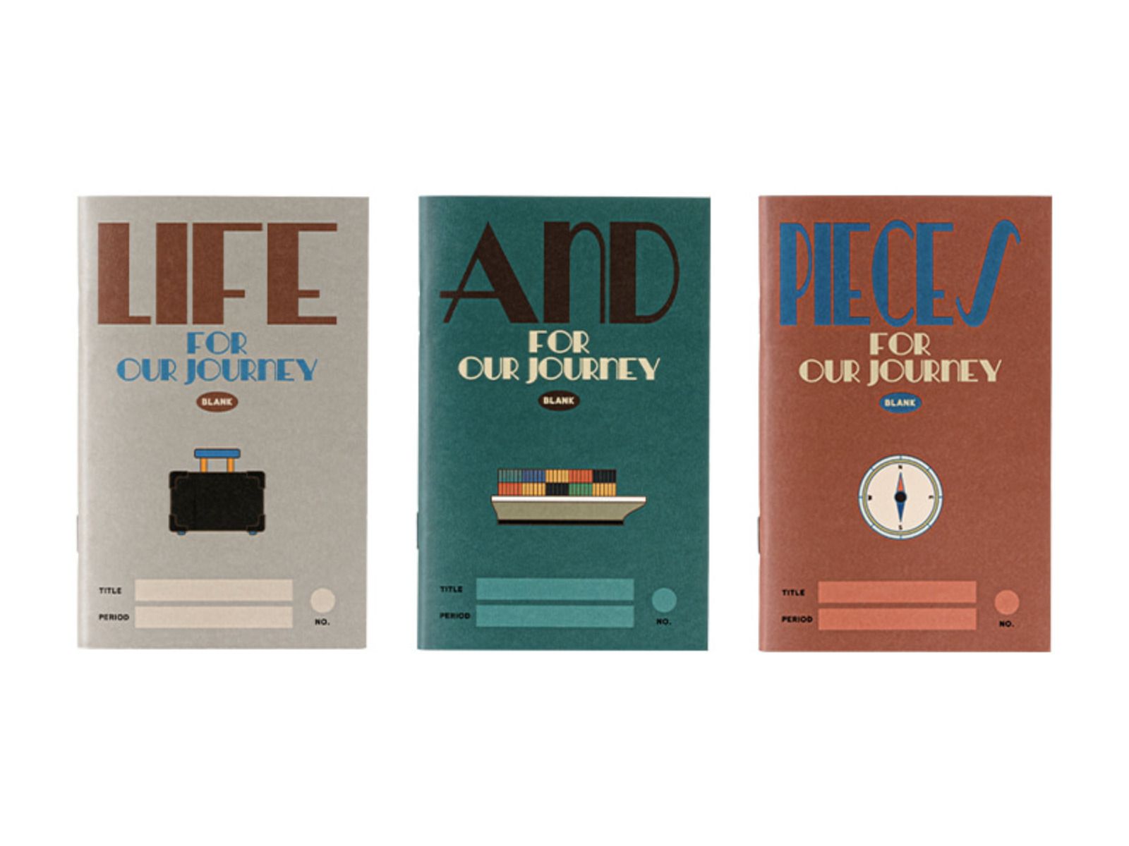 MochiThings: 3pcs Mini Life & Pieces Notebook Set