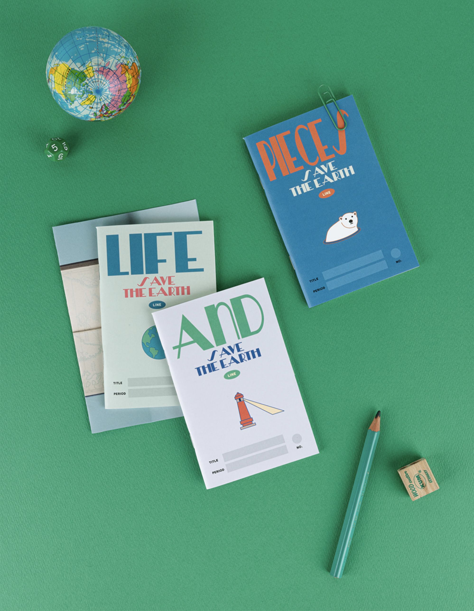 MochiThings: 3pcs Mini Life & Pieces Notebook Set