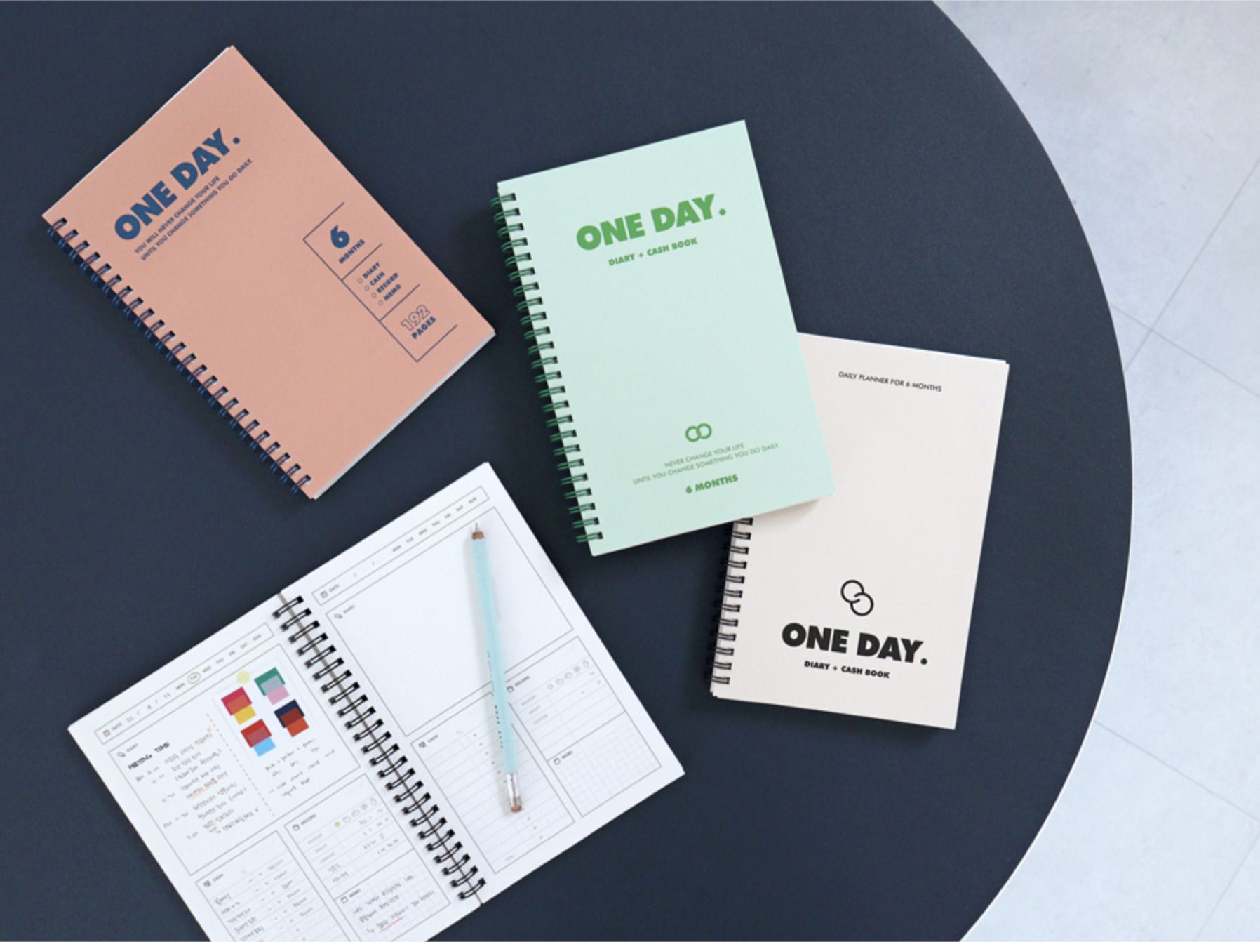 MochiThings: One Day Semi Year Diary & Cash Planner