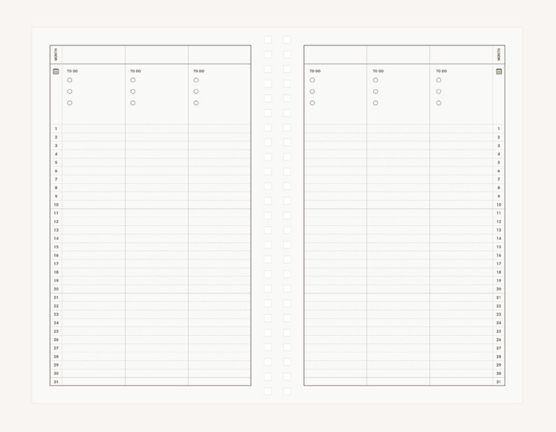 MochiThings: One Day Semi Year Diary & Cash Planner