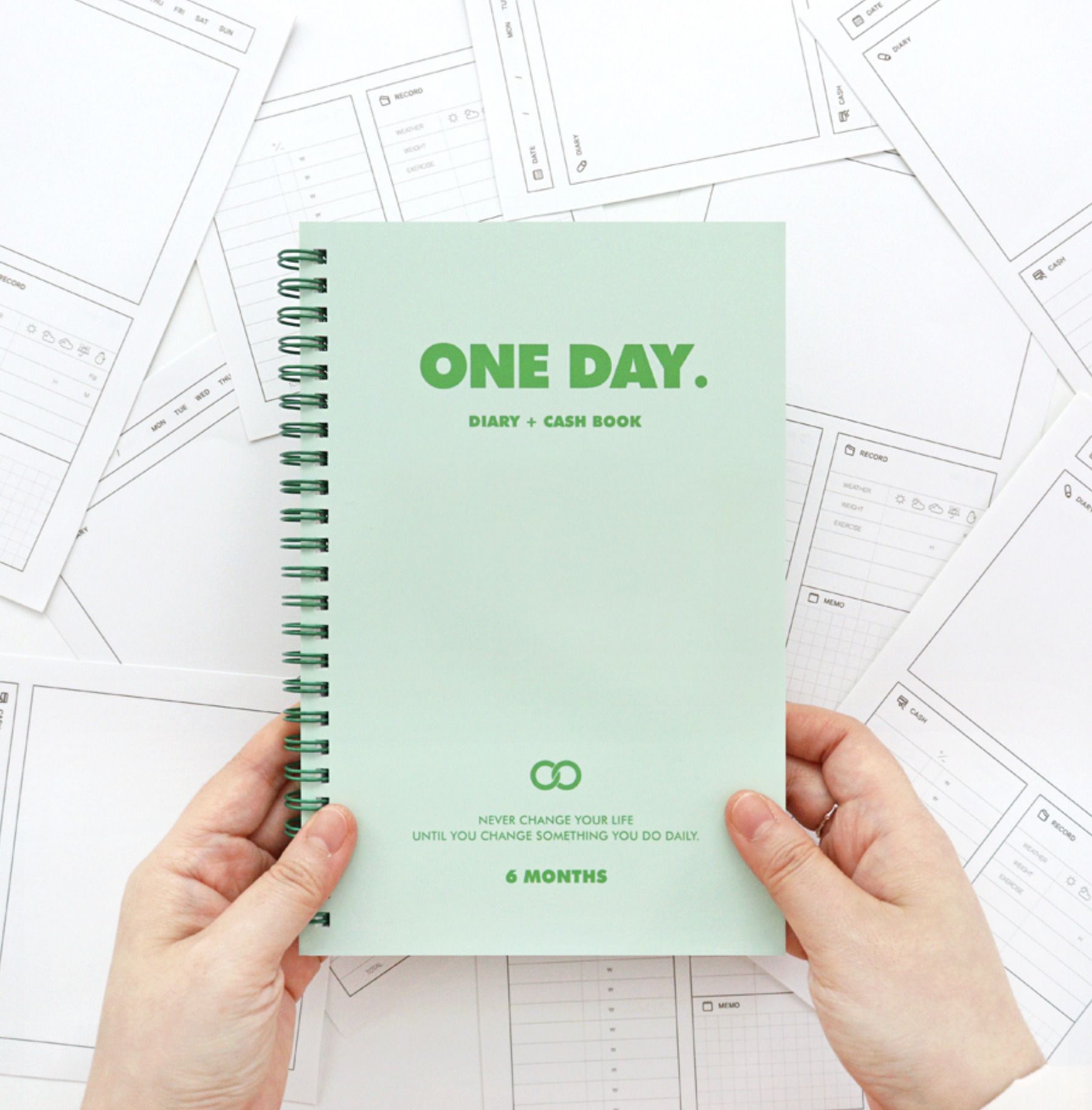 MochiThings: One Day Semi Year Diary & Cash Planner