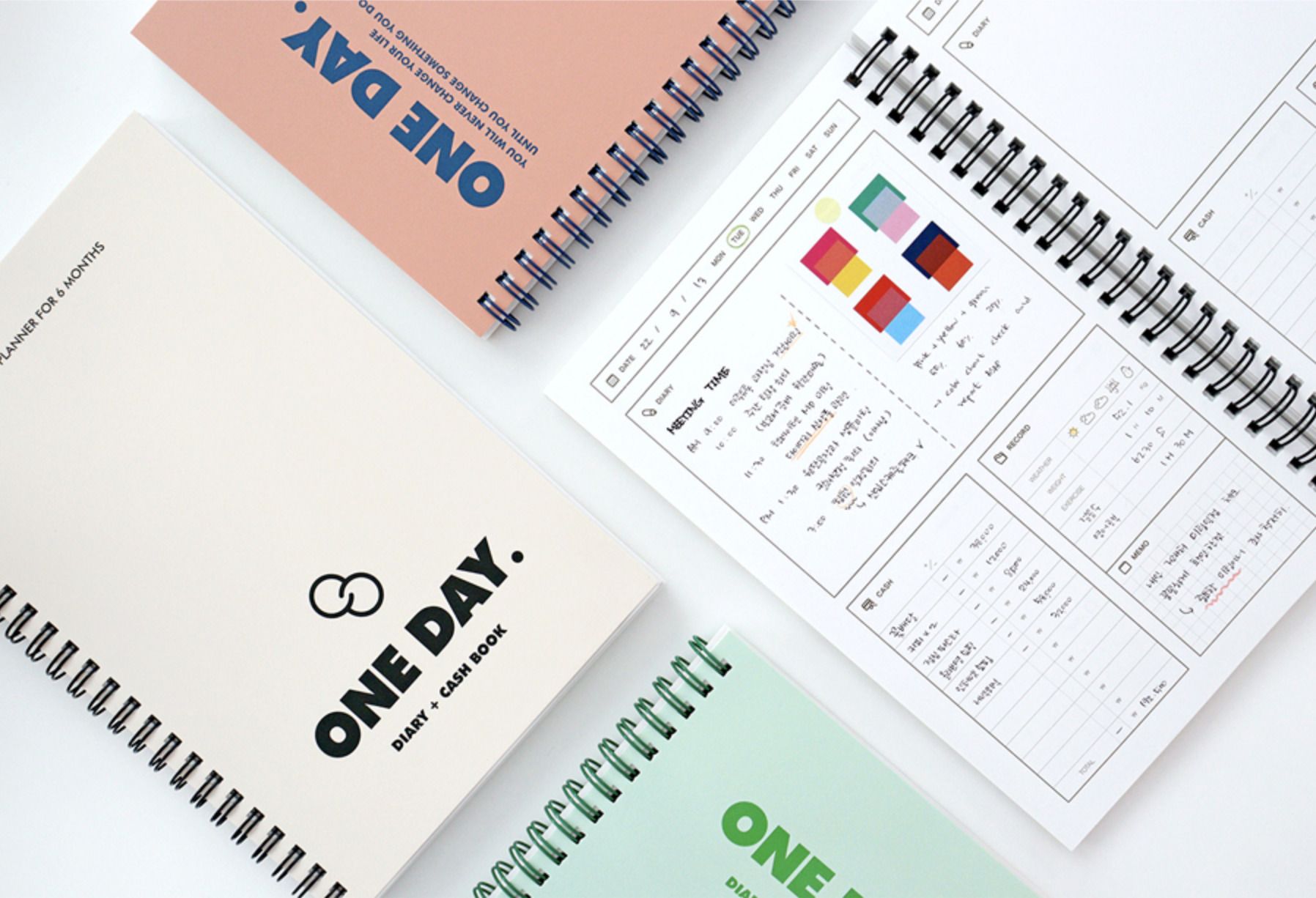 MochiThings: One Day Semi Year Diary & Cash Planner