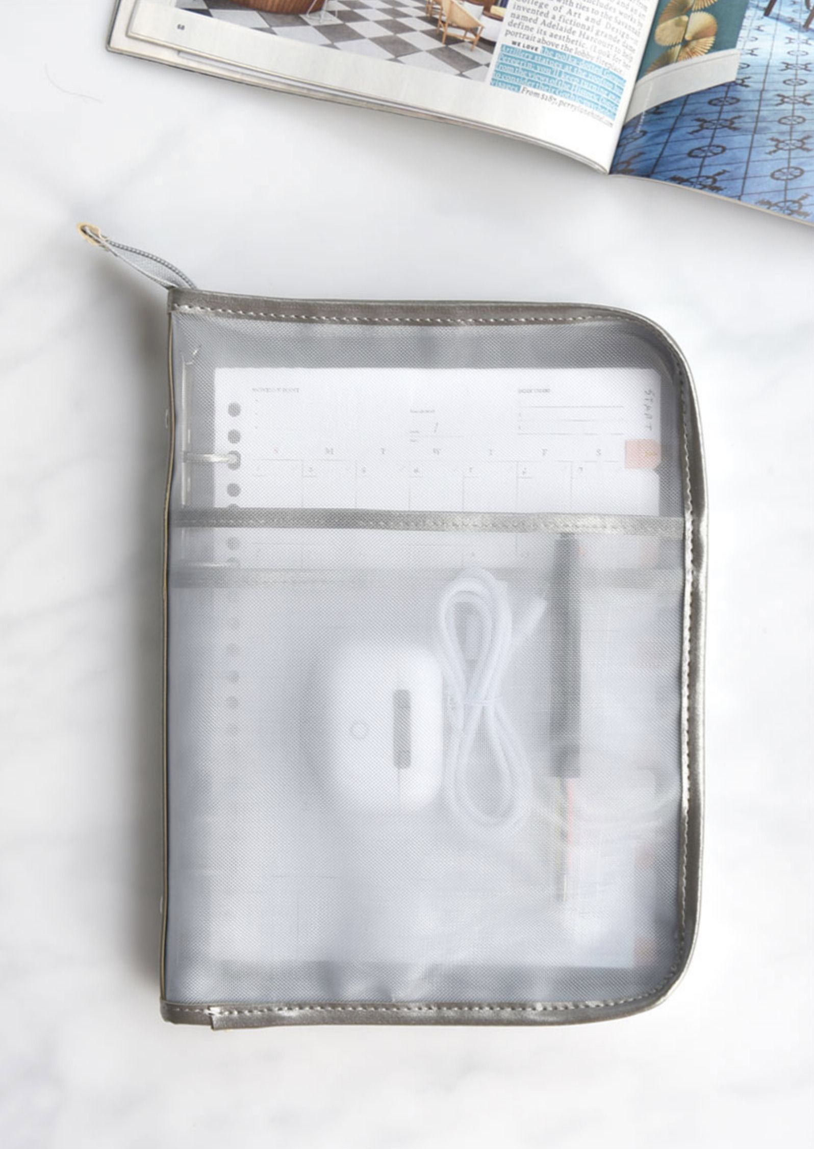 MochiThings: Mono Mesh 6 Ring A5 Zipper Binder