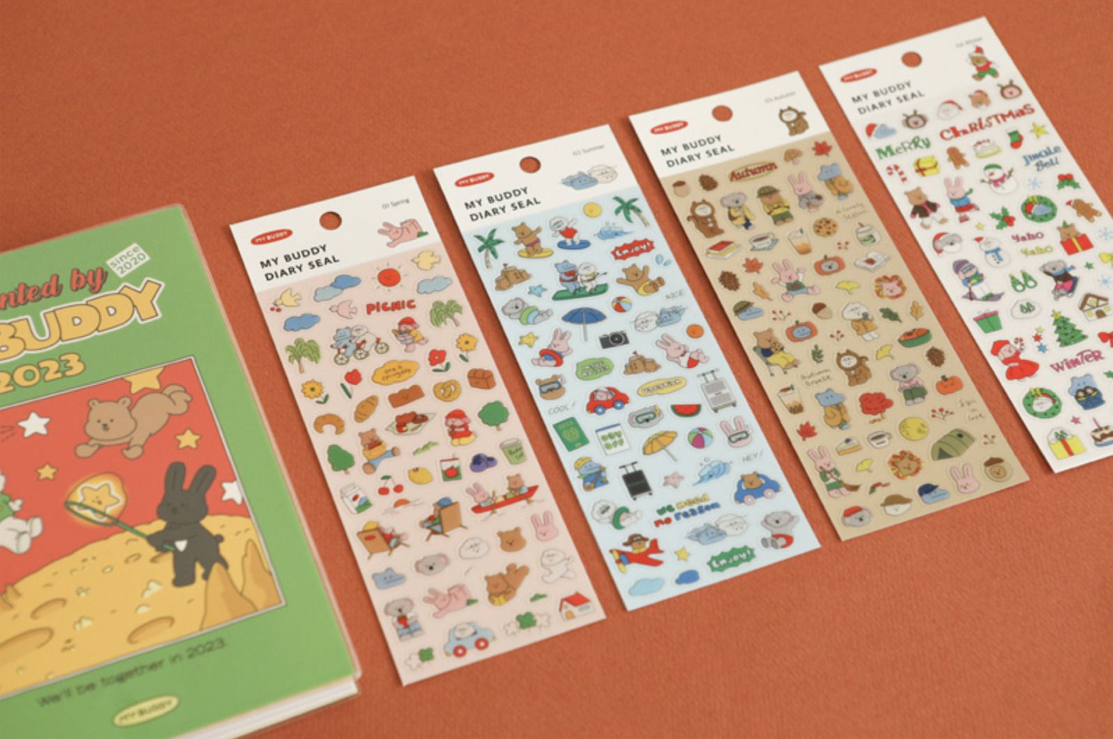 MochiThings: My Buddy Slim Diary Sticker v1