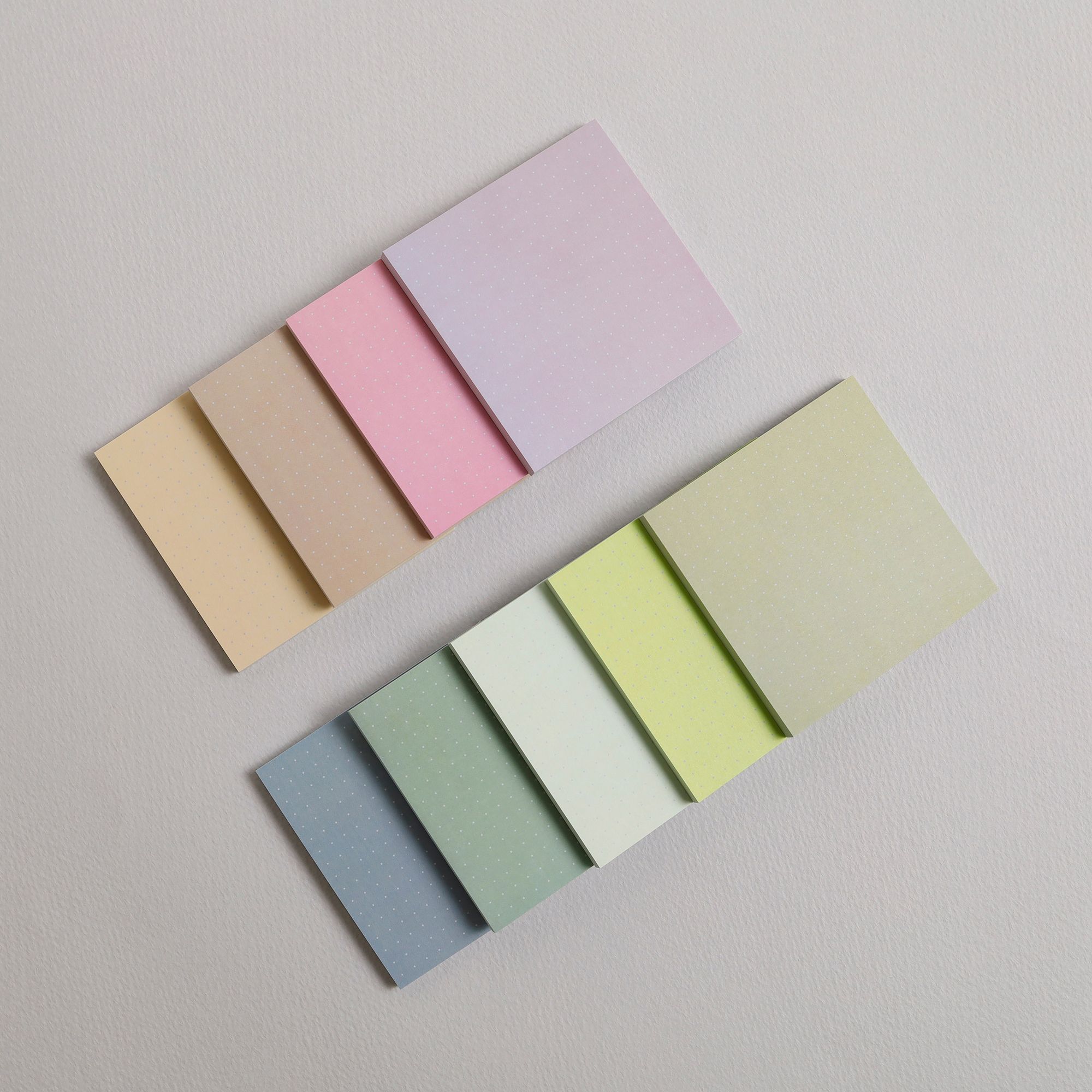MochiThings: 9pcs Colorful Dot Grid Sticky Note Set