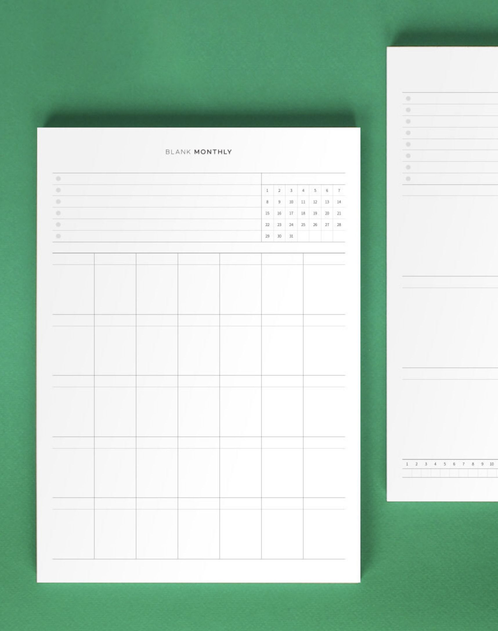 MochiThings: Blank Planning Notepad