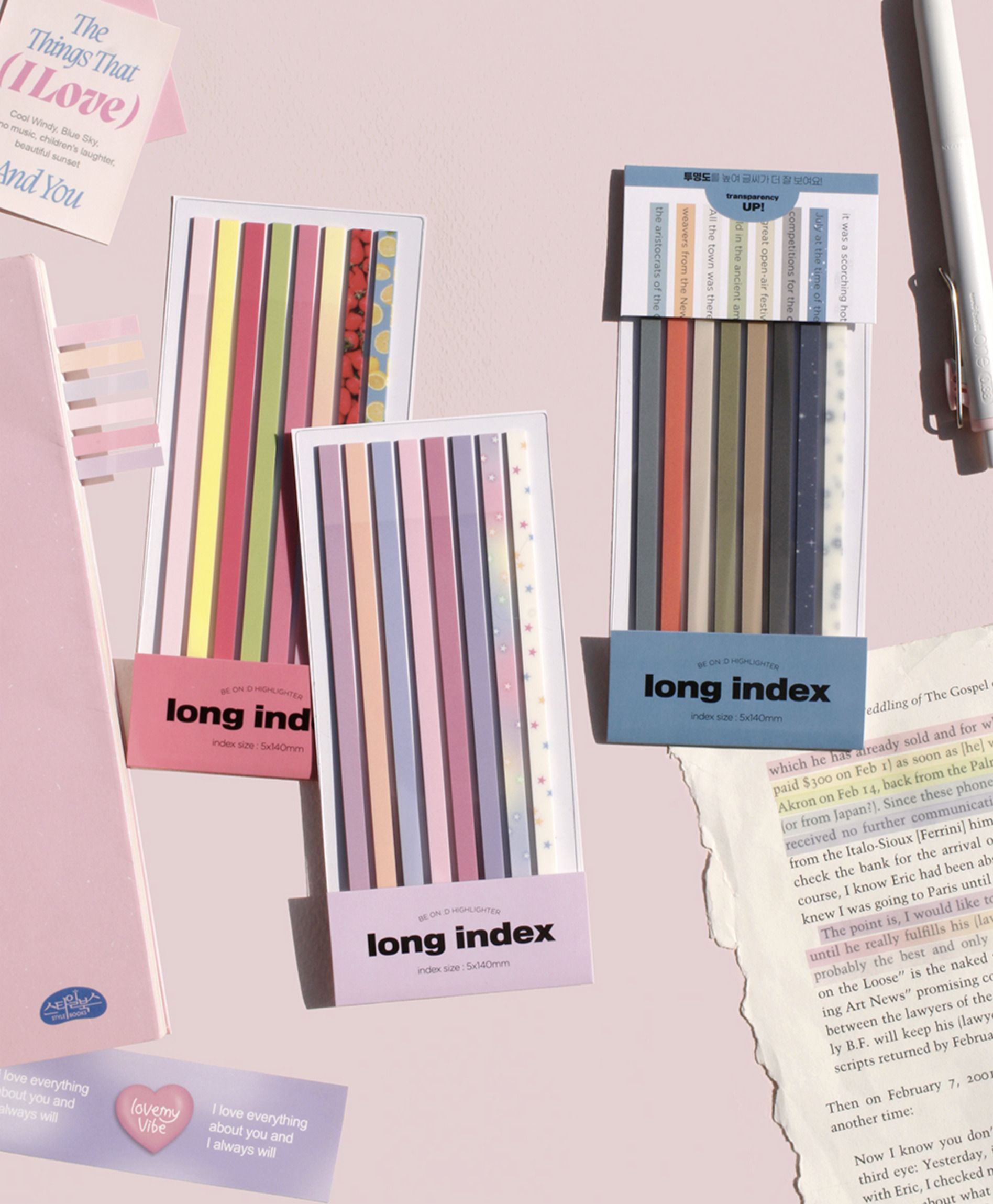 MochiThings: Long Index Highlighter Sticky Note v2