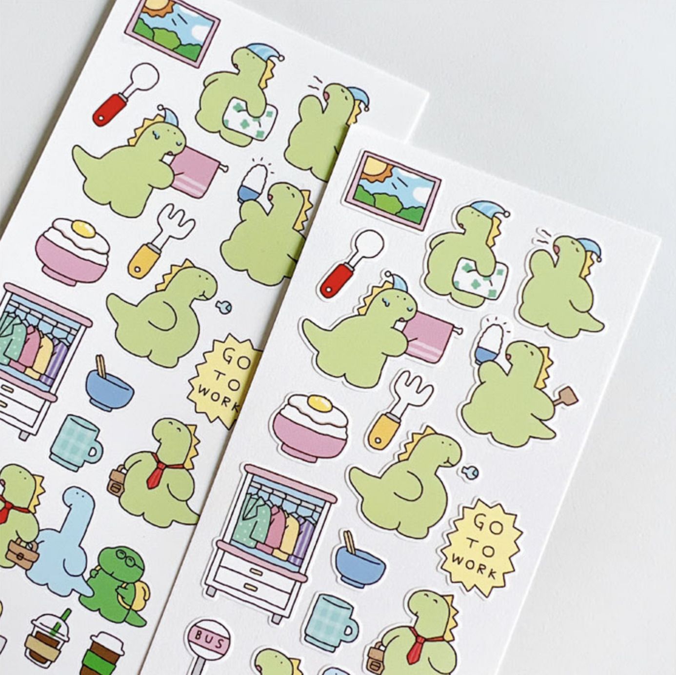 MochiThings: Early Bird Dino Deco Sticker
