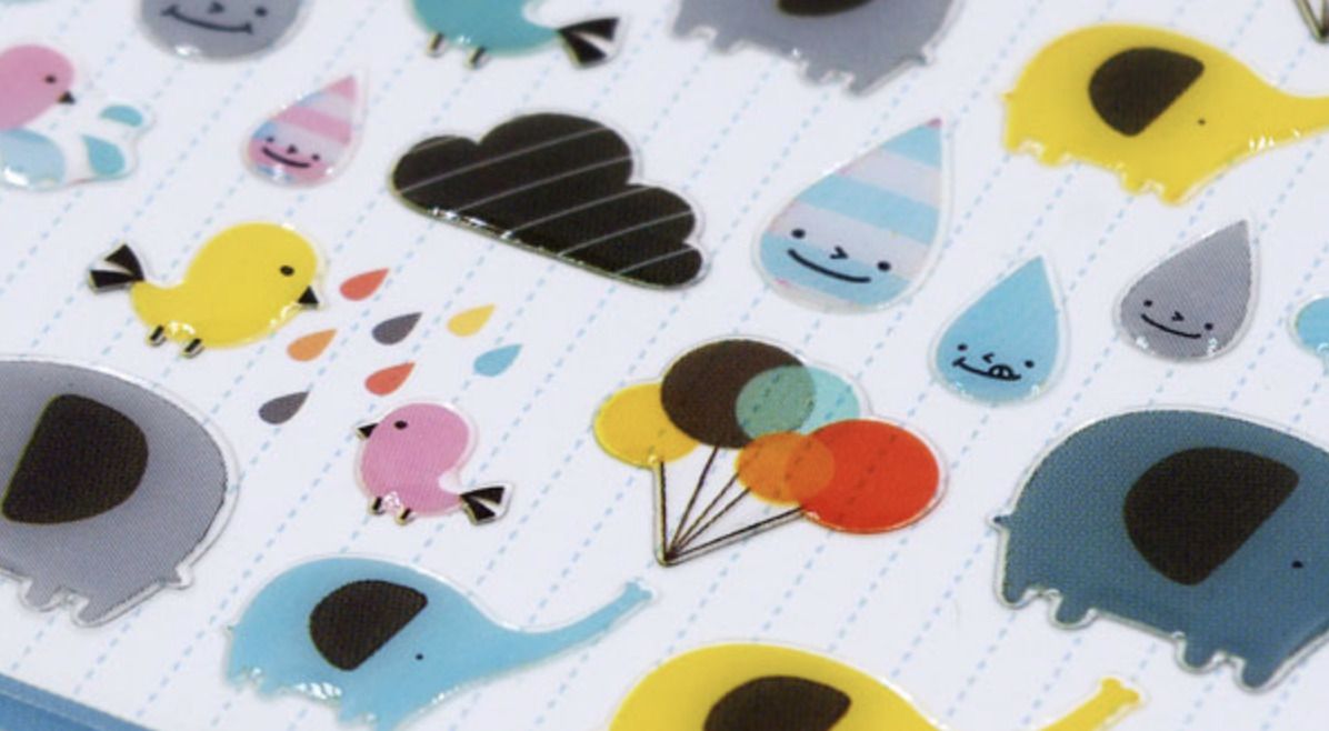 MochiThings: Pawoo Elephant Epoxy Sticker