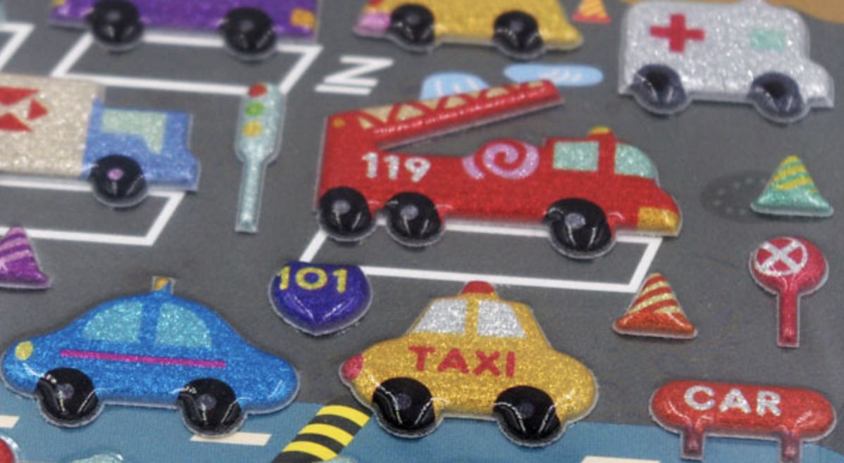 MochiThings: Types of Vehicles Puffy Sticker
