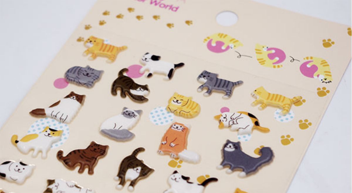 MochiThings: Cozy Cat Puffy Sticker