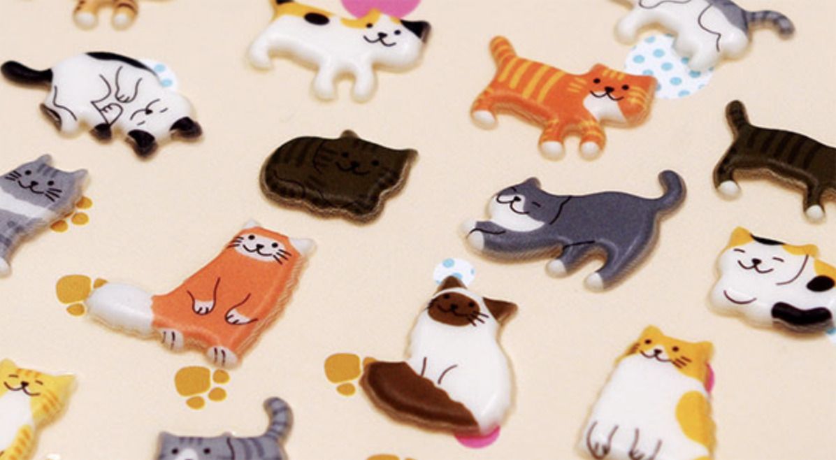 MochiThings: Cozy Cat Puffy Sticker