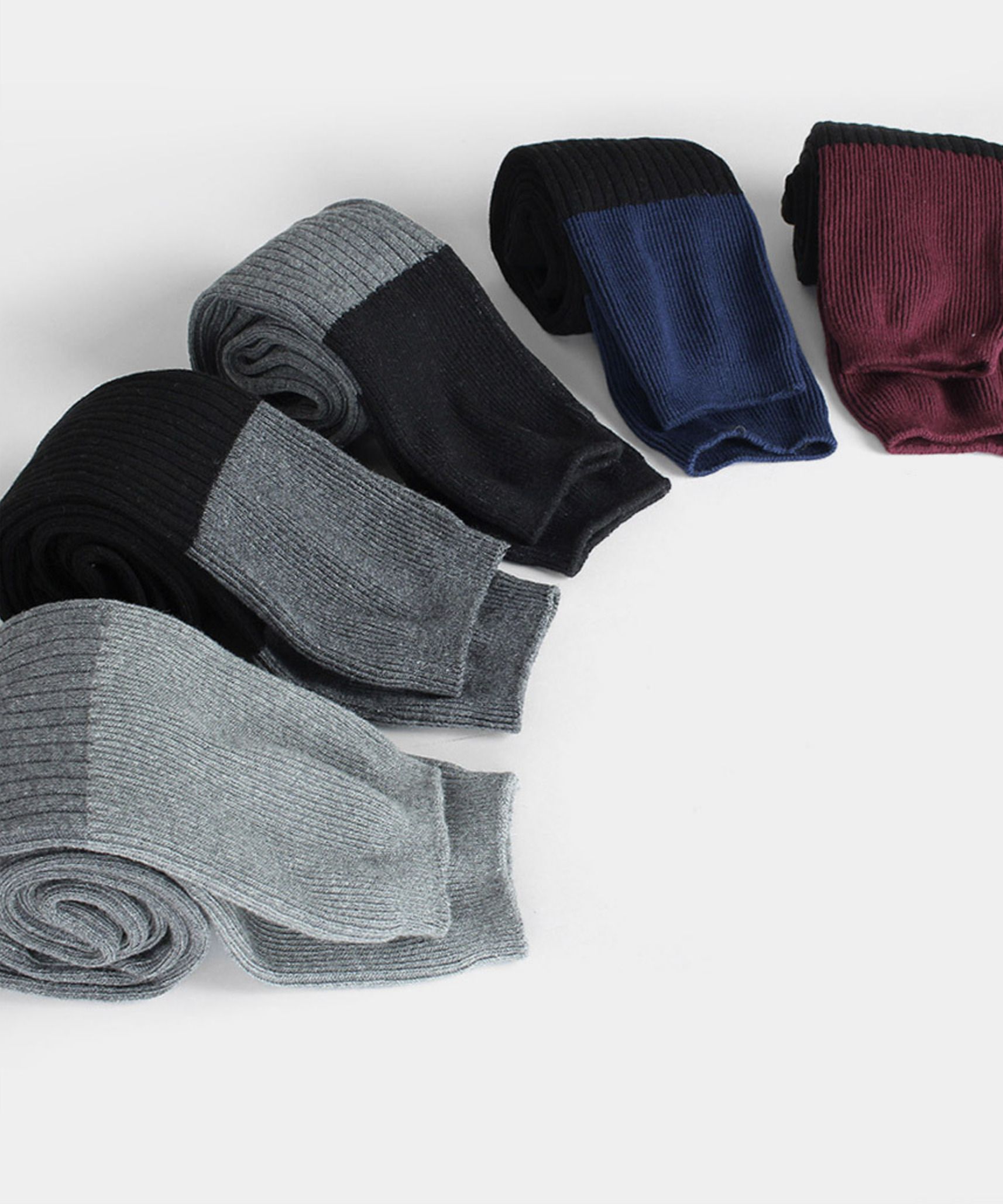 MochiThings: Two Tone Over The Knee Women Socks