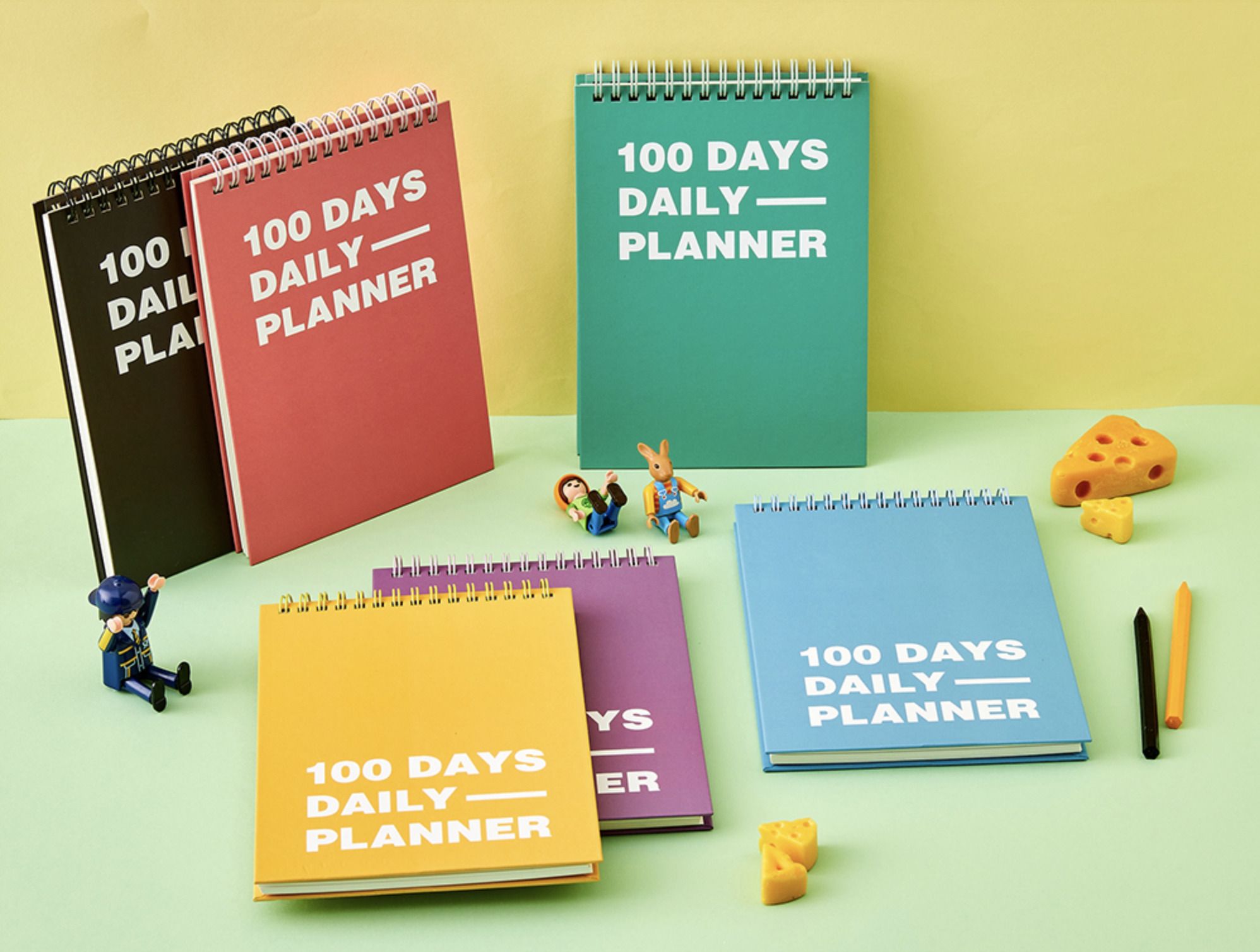MochiThings: Solid Color 100 Days Daily Planner