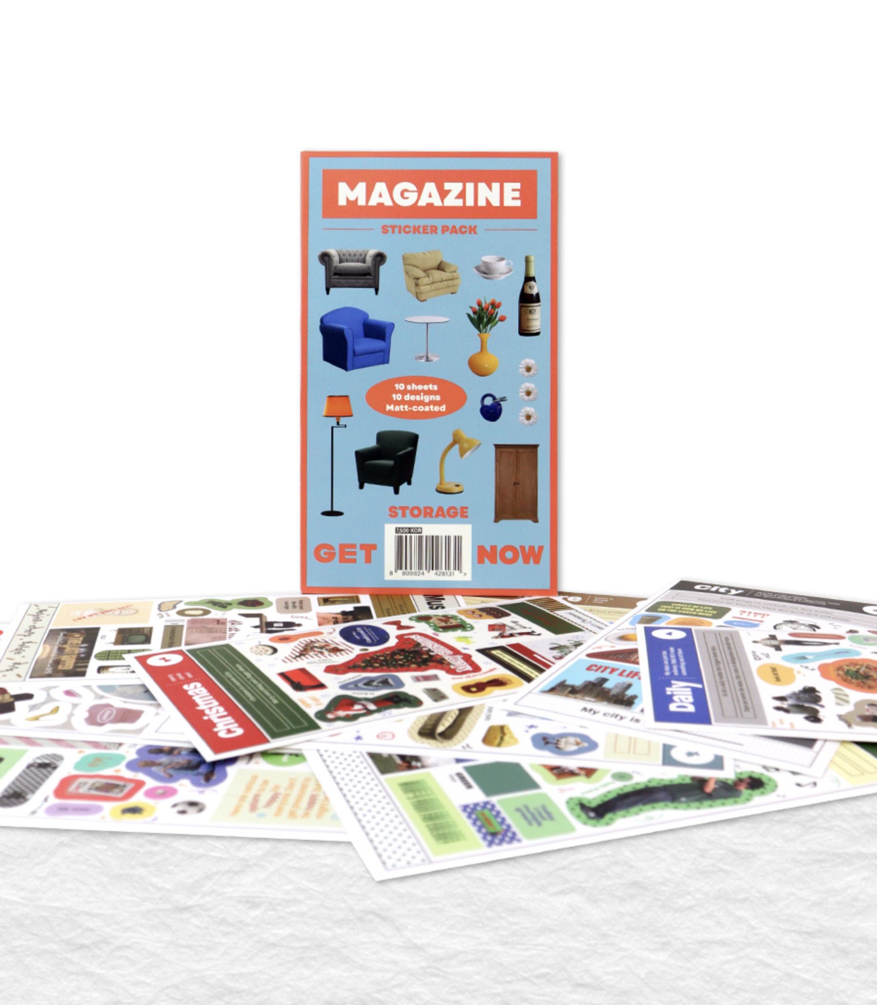 MochiThings: 10pcs Storage Magazine Sticker Set