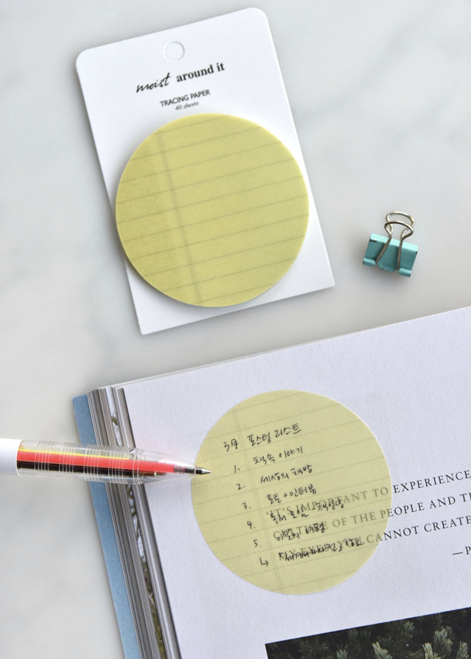 MochiThings: Around Tracing Sticky Note