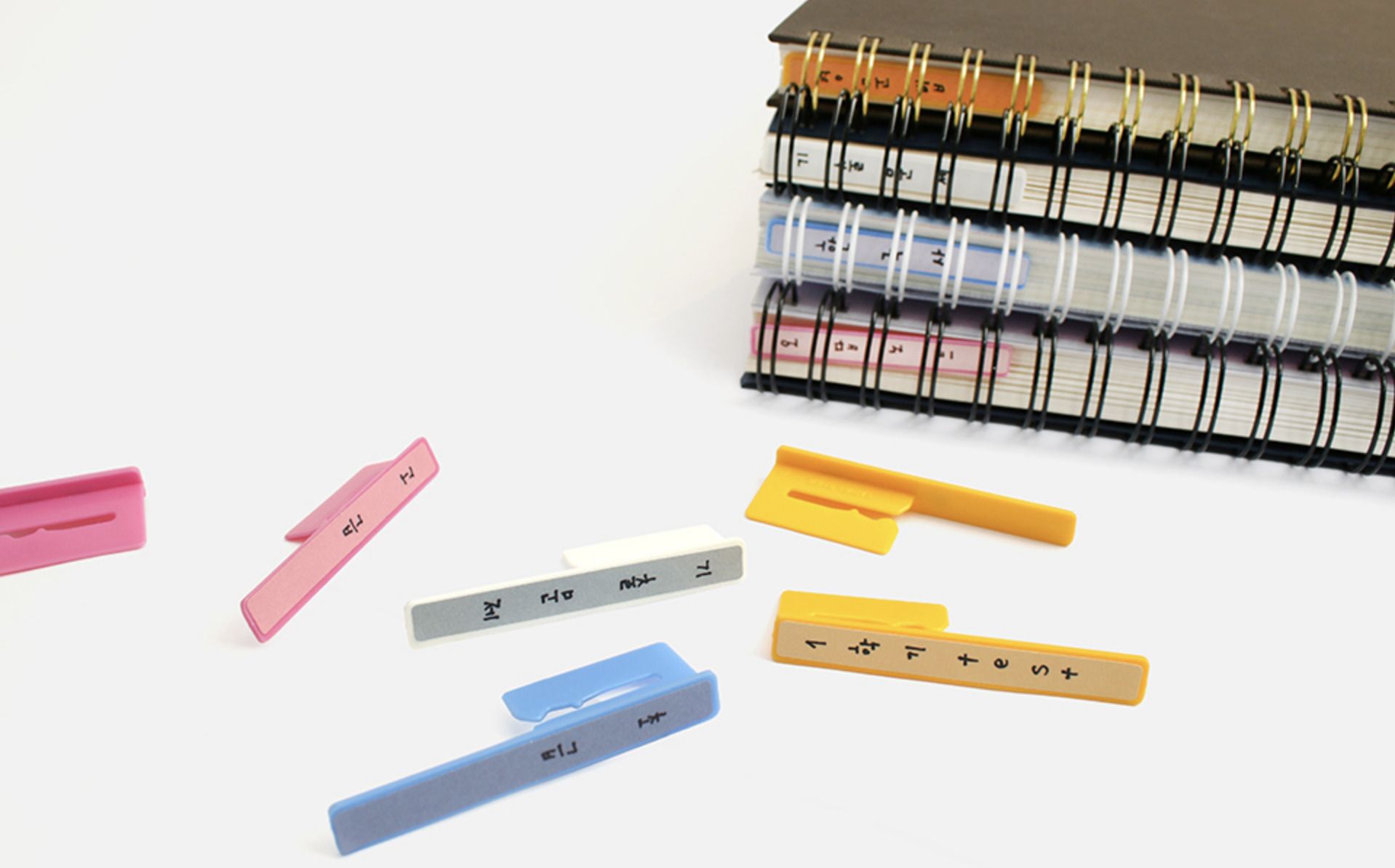 MochiThings: 12pcs Spiral Ring Label Clip Set