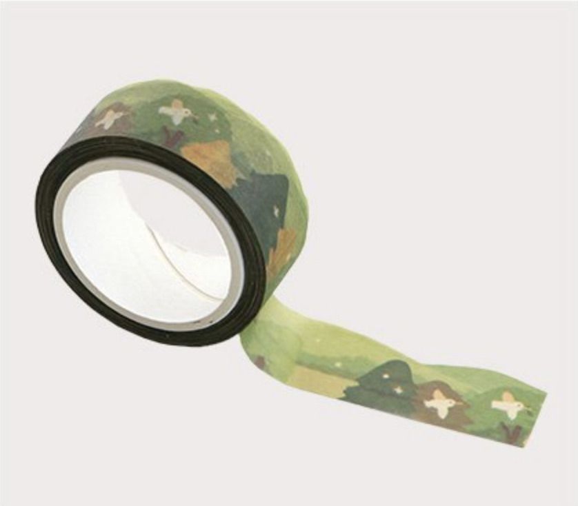 MochiThings: Illustration Pattern Die Cut Masking Tape