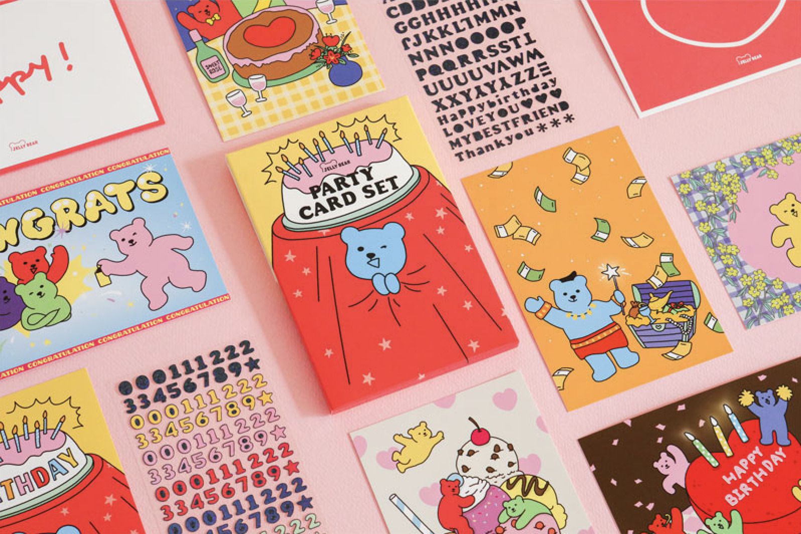 MochiThings: 8pcs Party Card Set